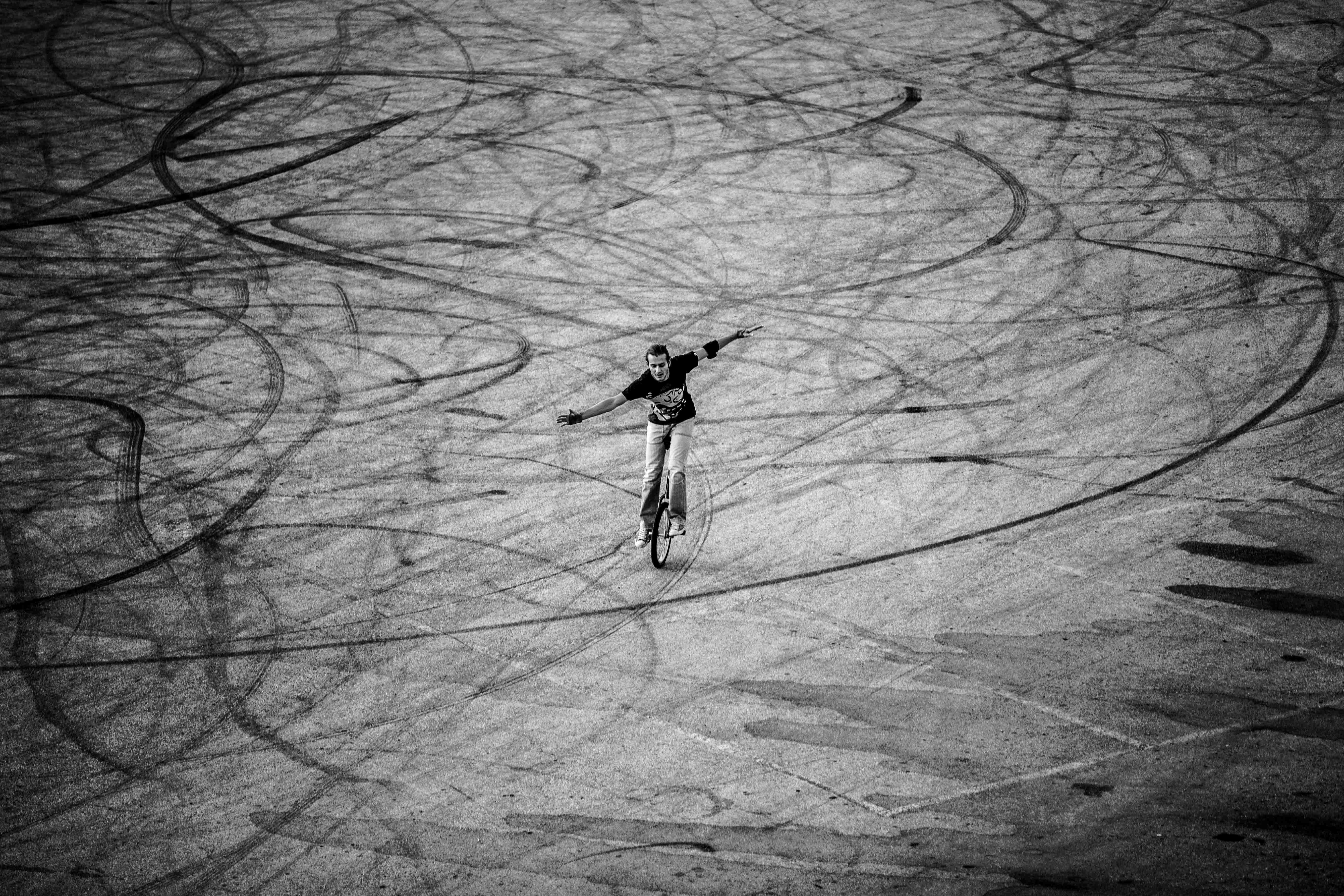 Man Riding Monocycle · Free Stock Photo