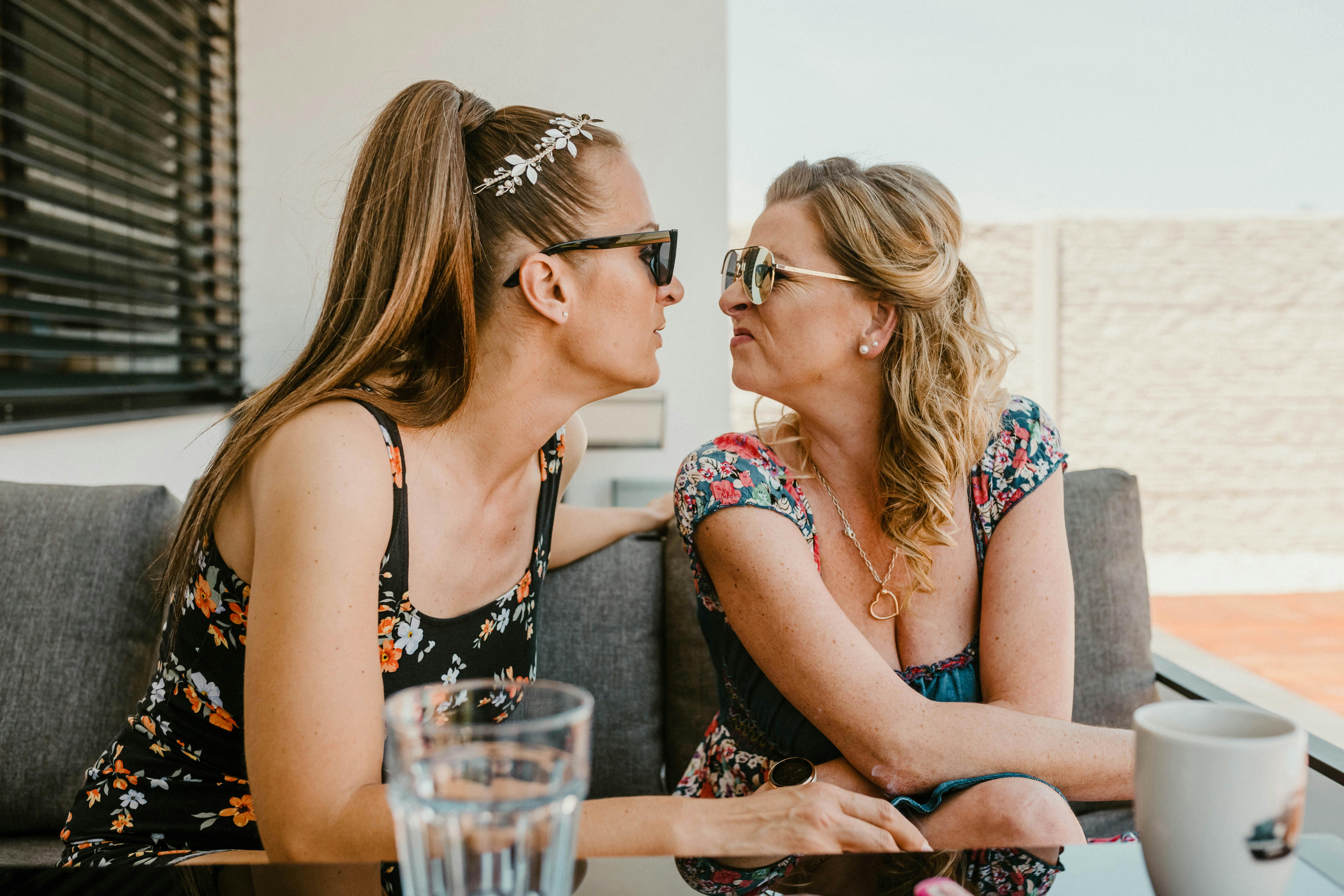Two Women Looking at each other · Free Stock Photo