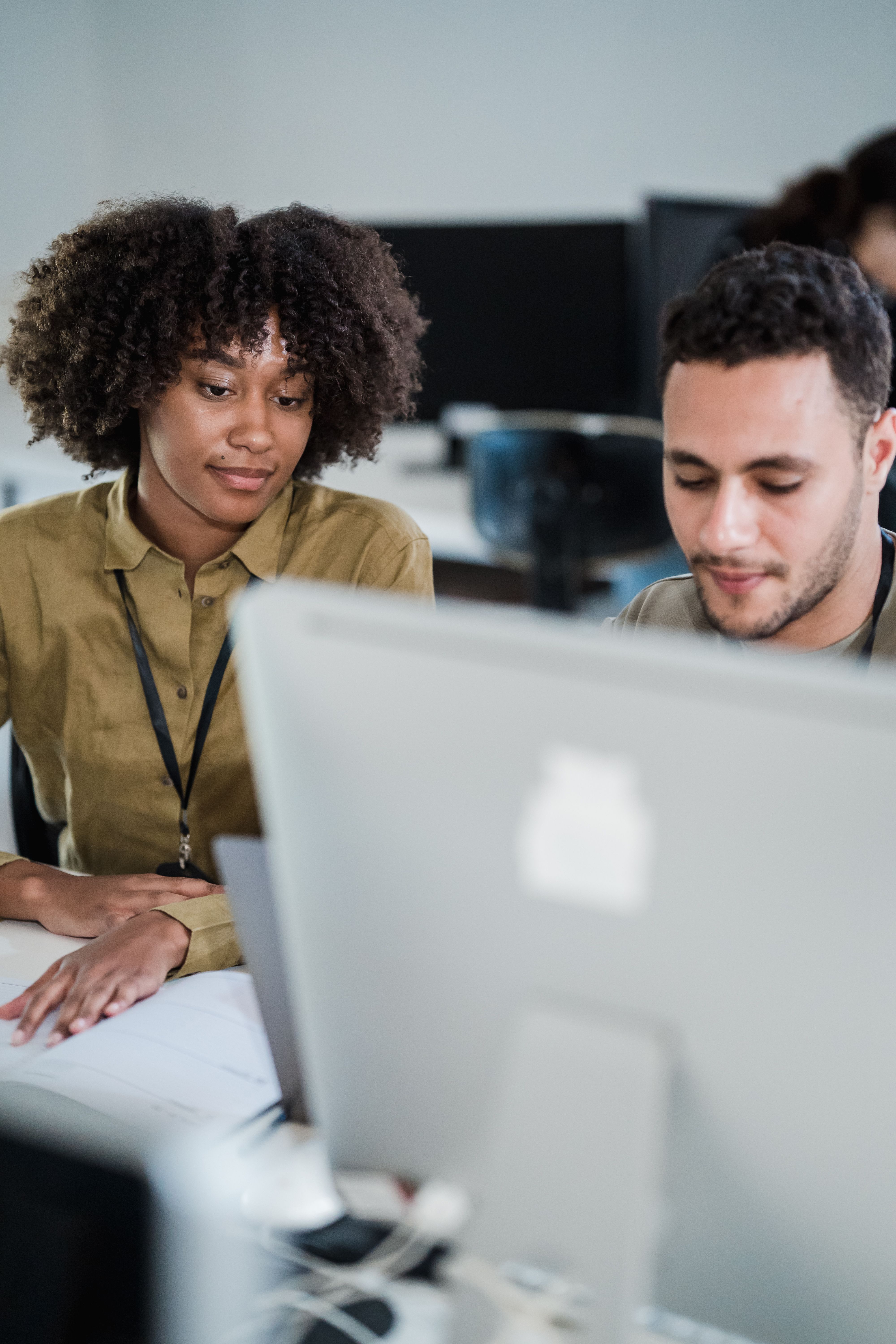 Employees Working on Computers in Office · Free Stock Photo