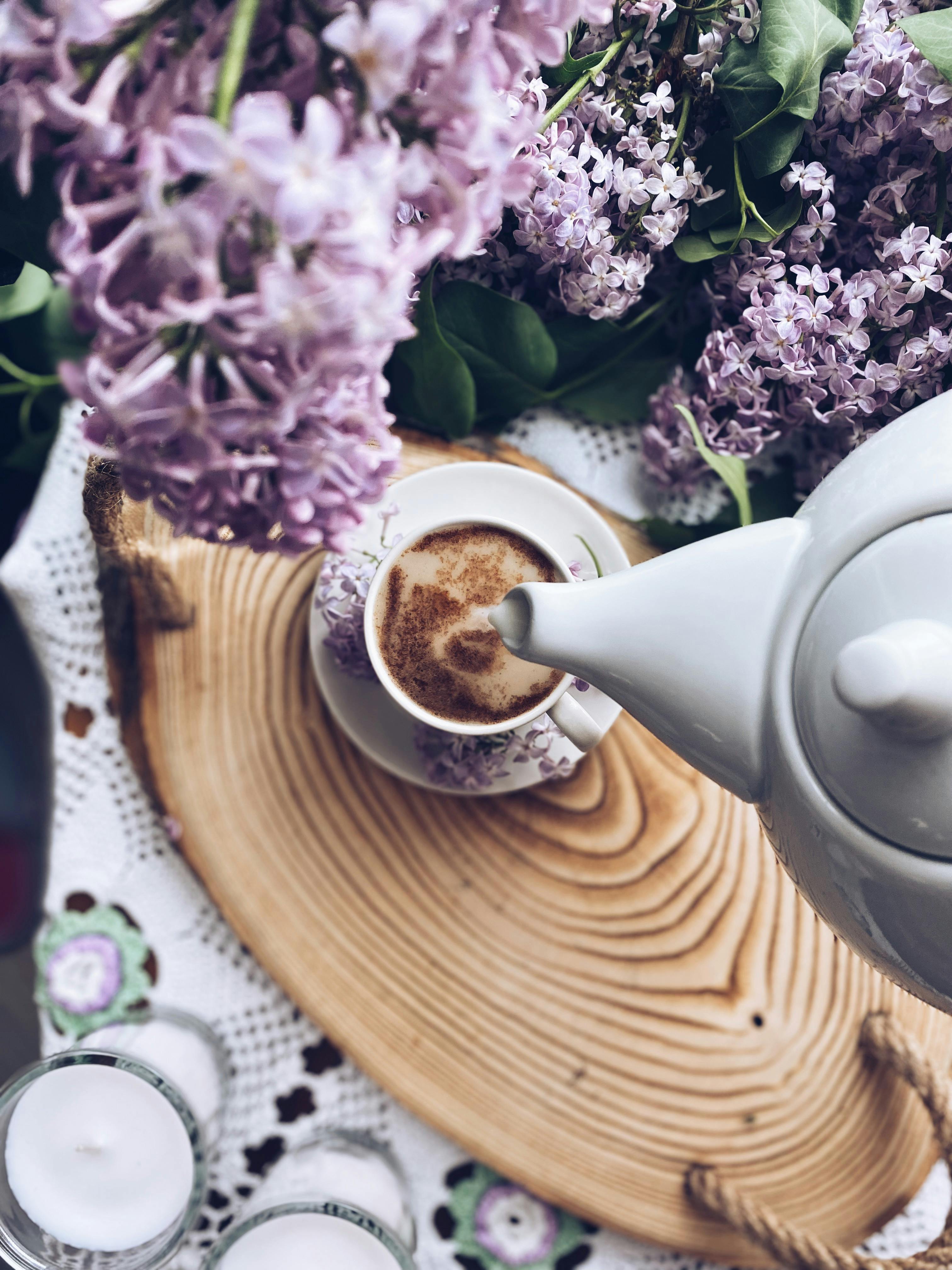 Book and cup of tea in cozy room · Free Stock Photo