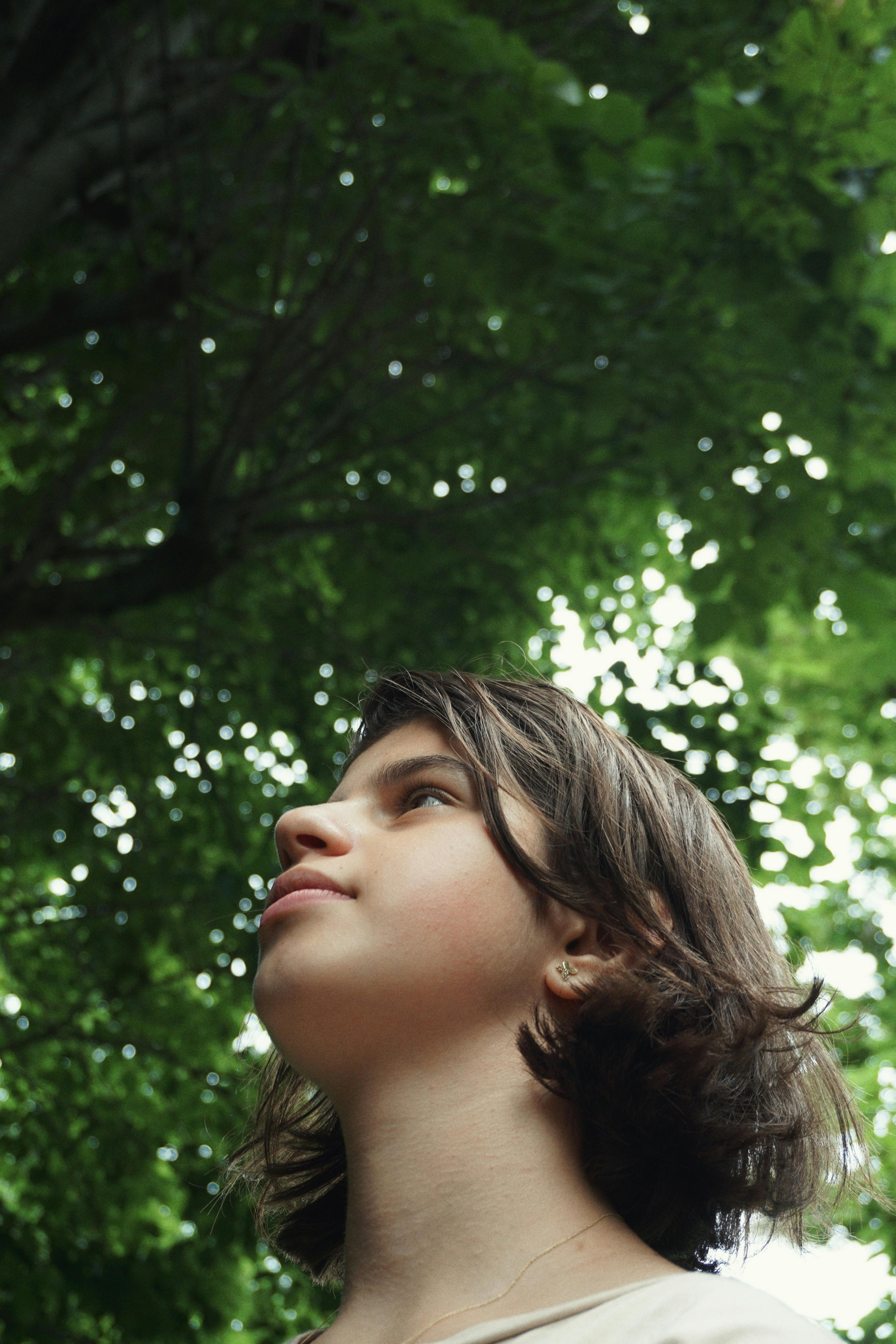 Low-Angle Shot of a Girl · Free Stock Photo