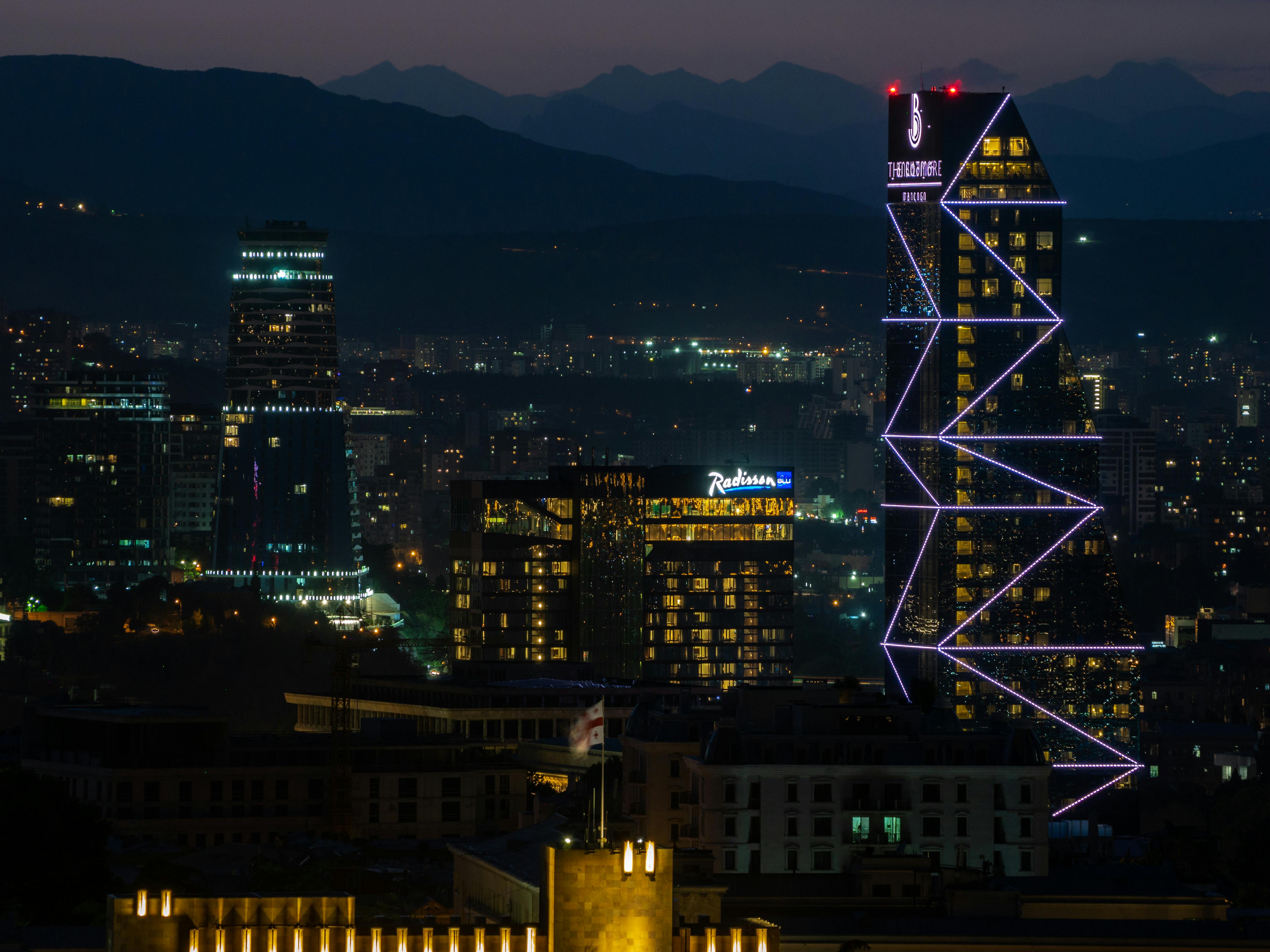 Scenic View of City During Night Time · Free Stock Photo
