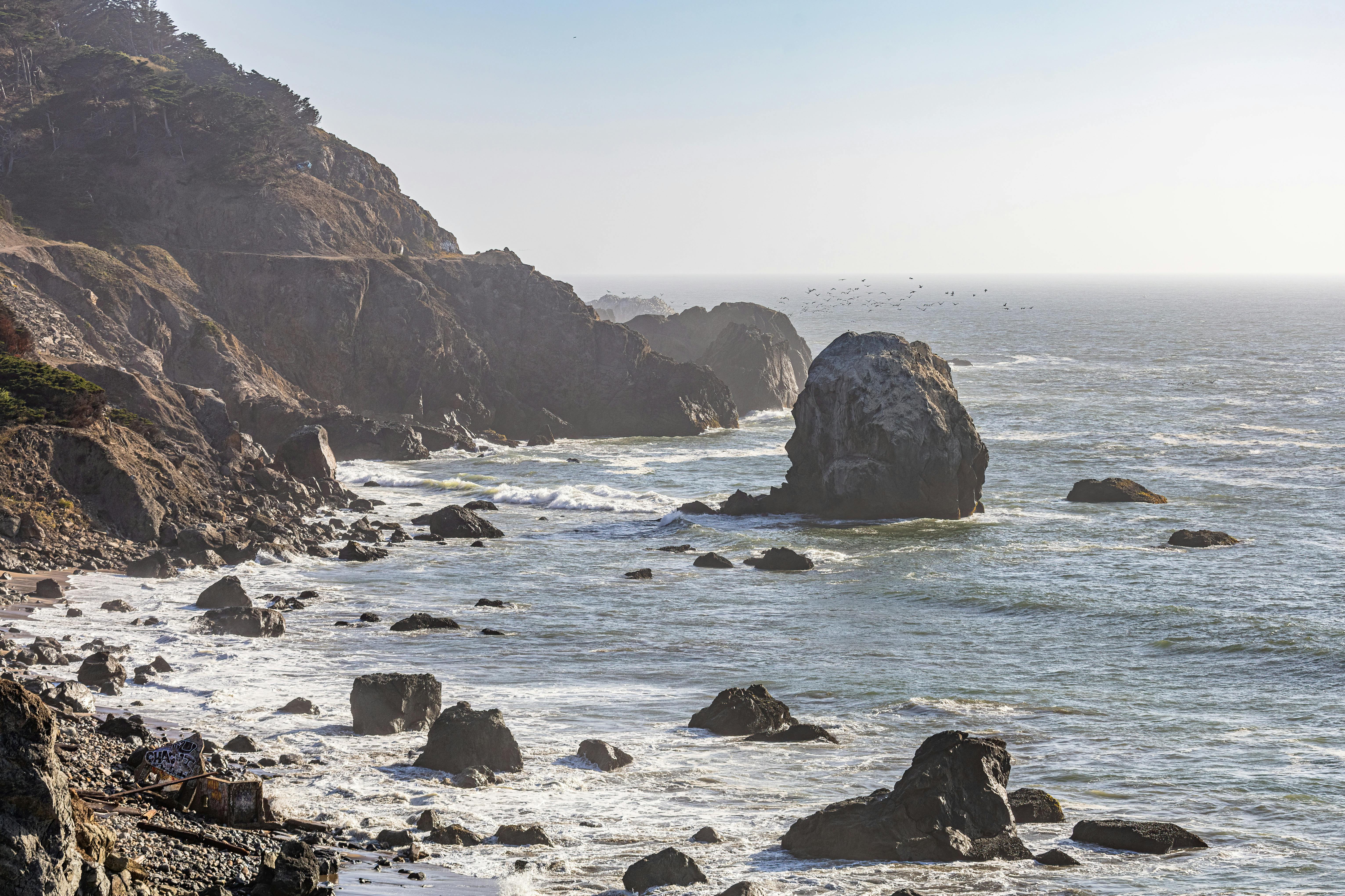 Rock Formations on Seashore · Free Stock Photo