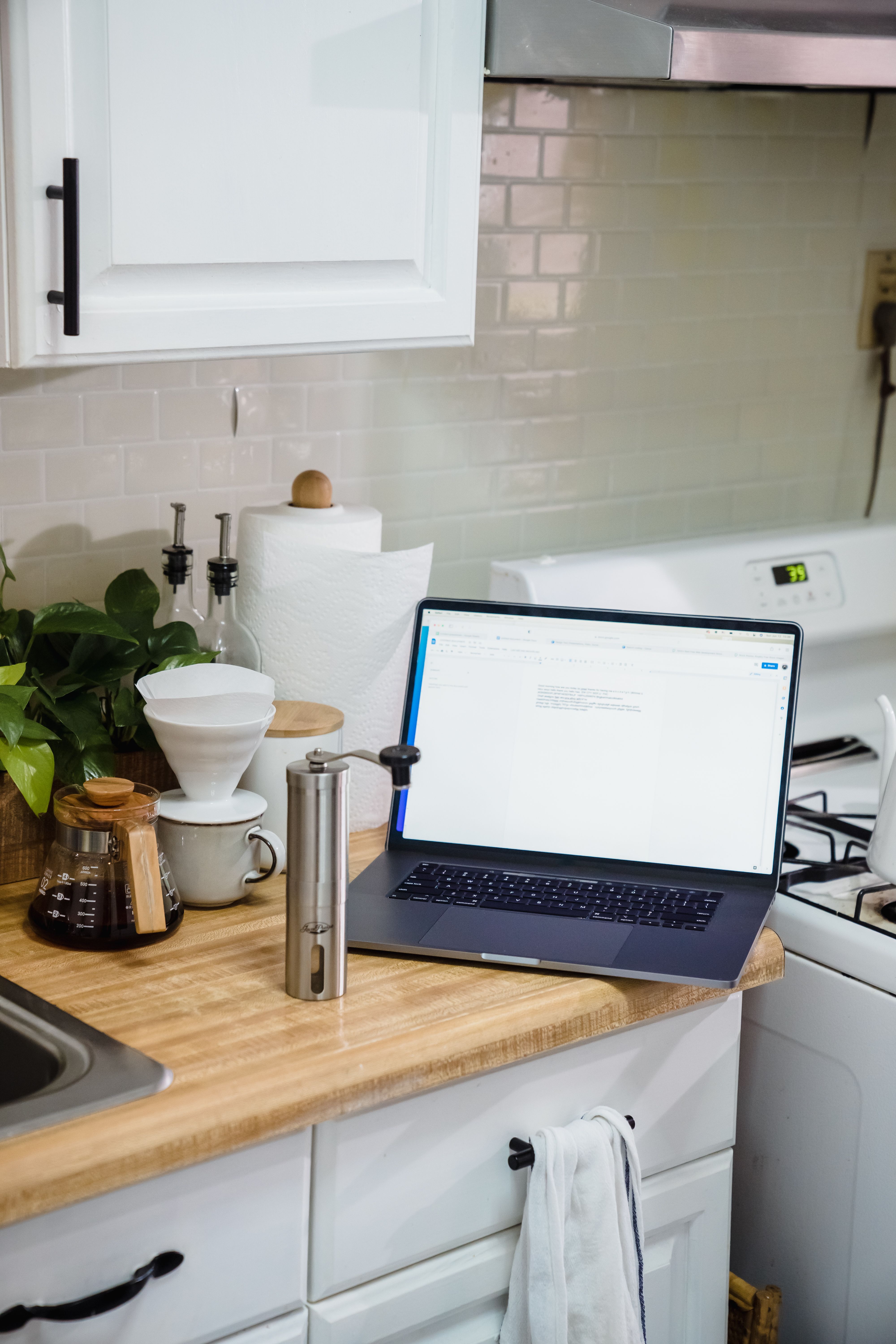A Laptop in a Kitchen · Free Stock Photo