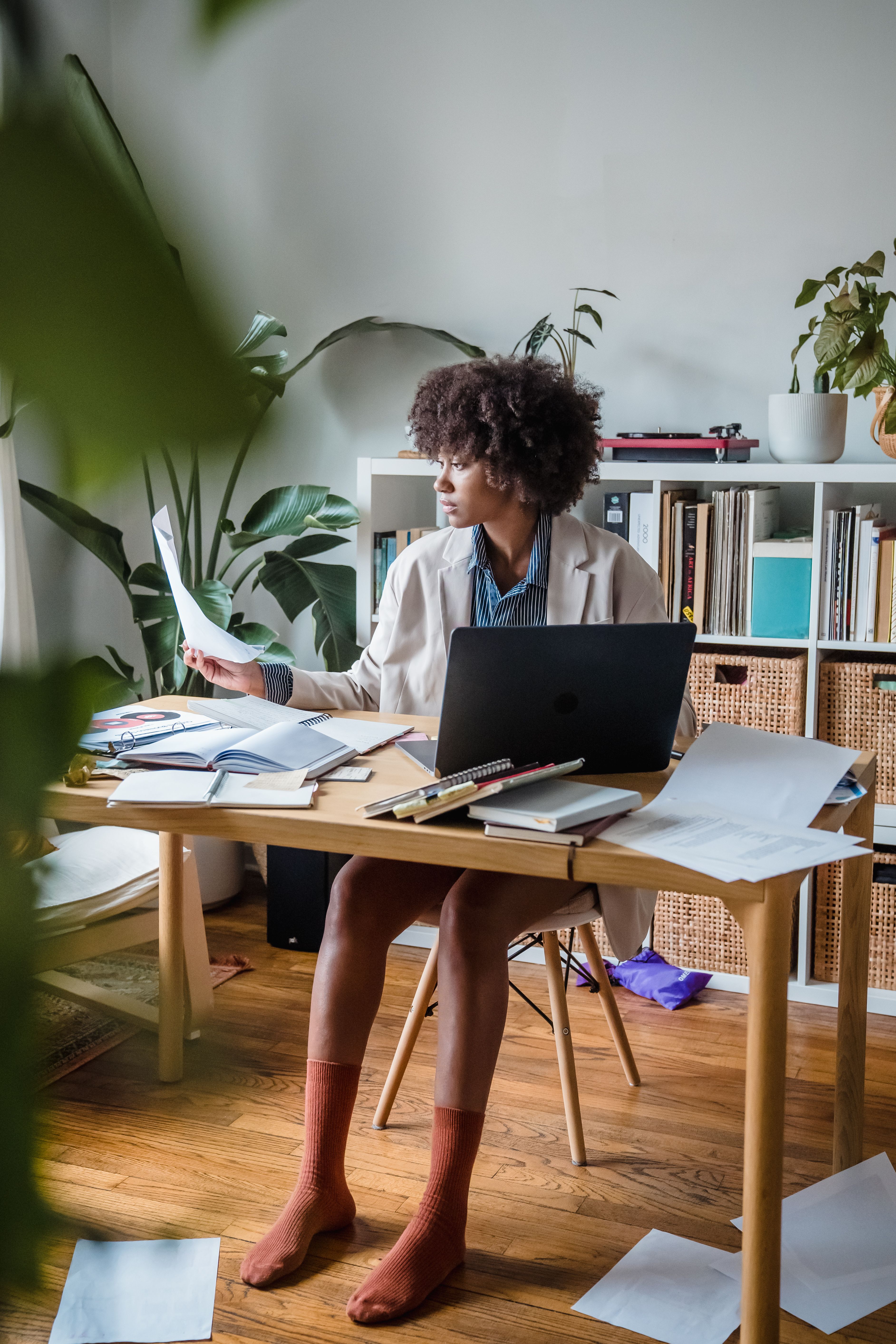 Woman Working from Home · Free Stock Photo