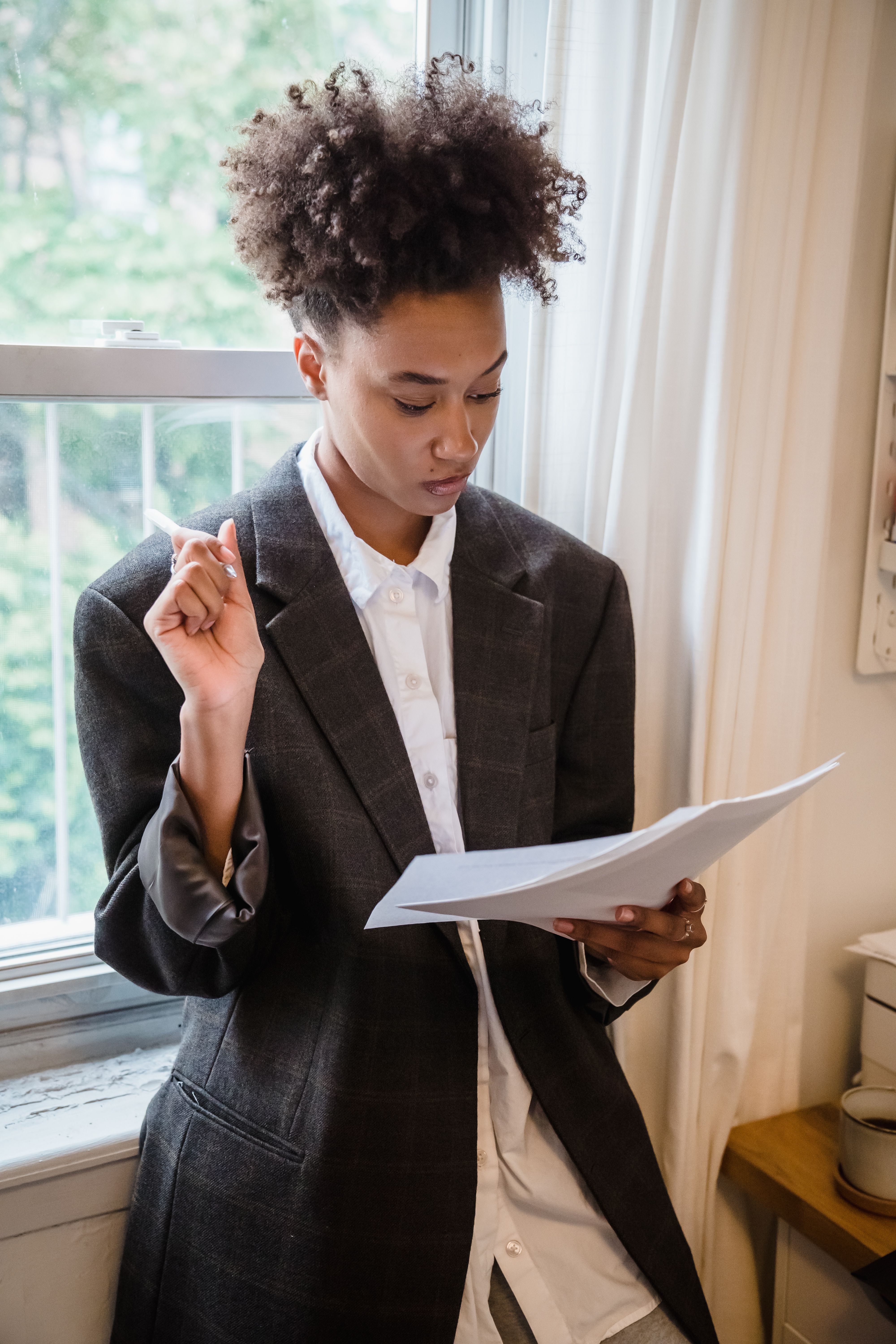 Woman Reading Notes · Free Stock Photo