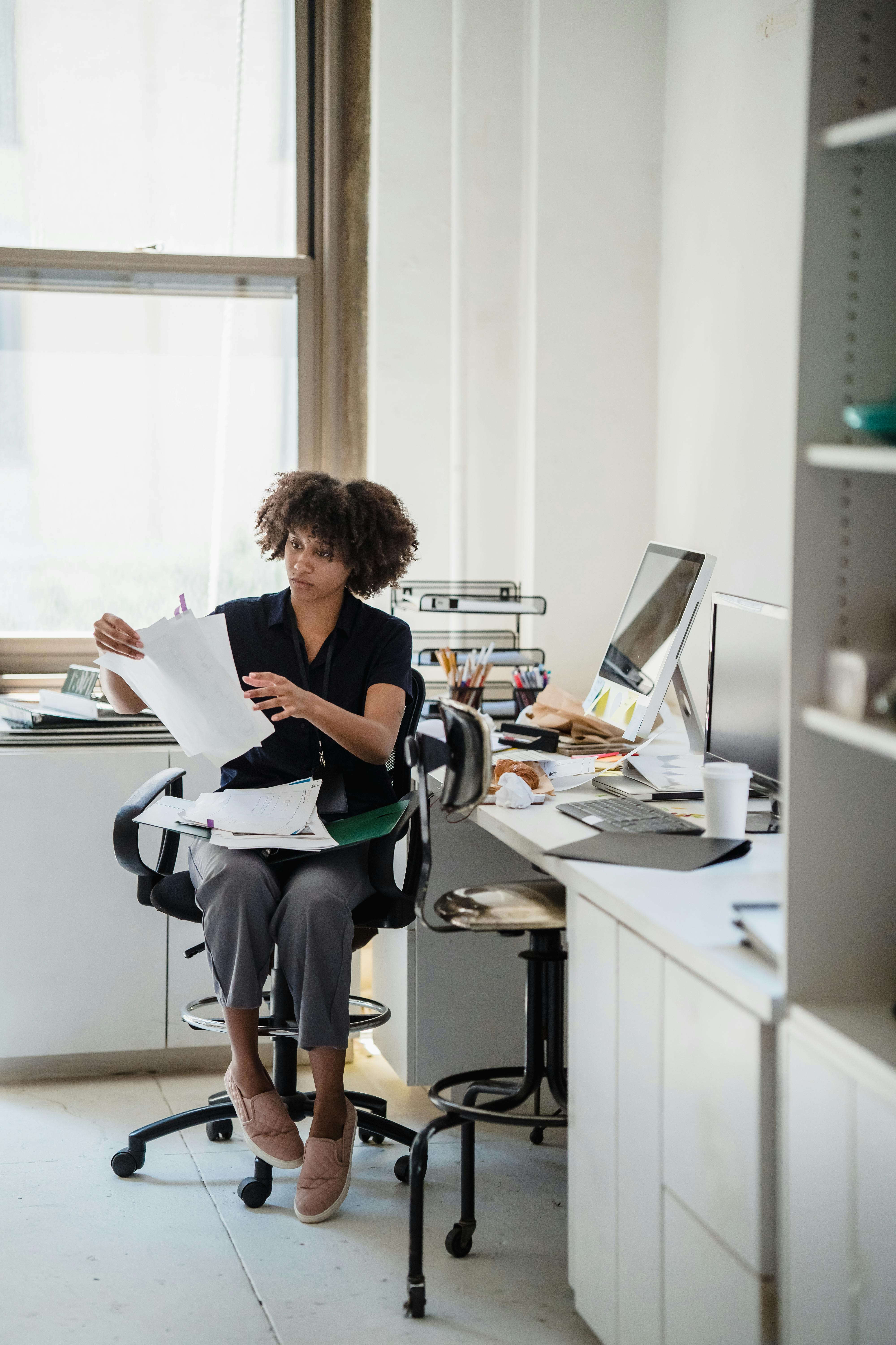 Woman Holding A Paper · Free Stock Photo