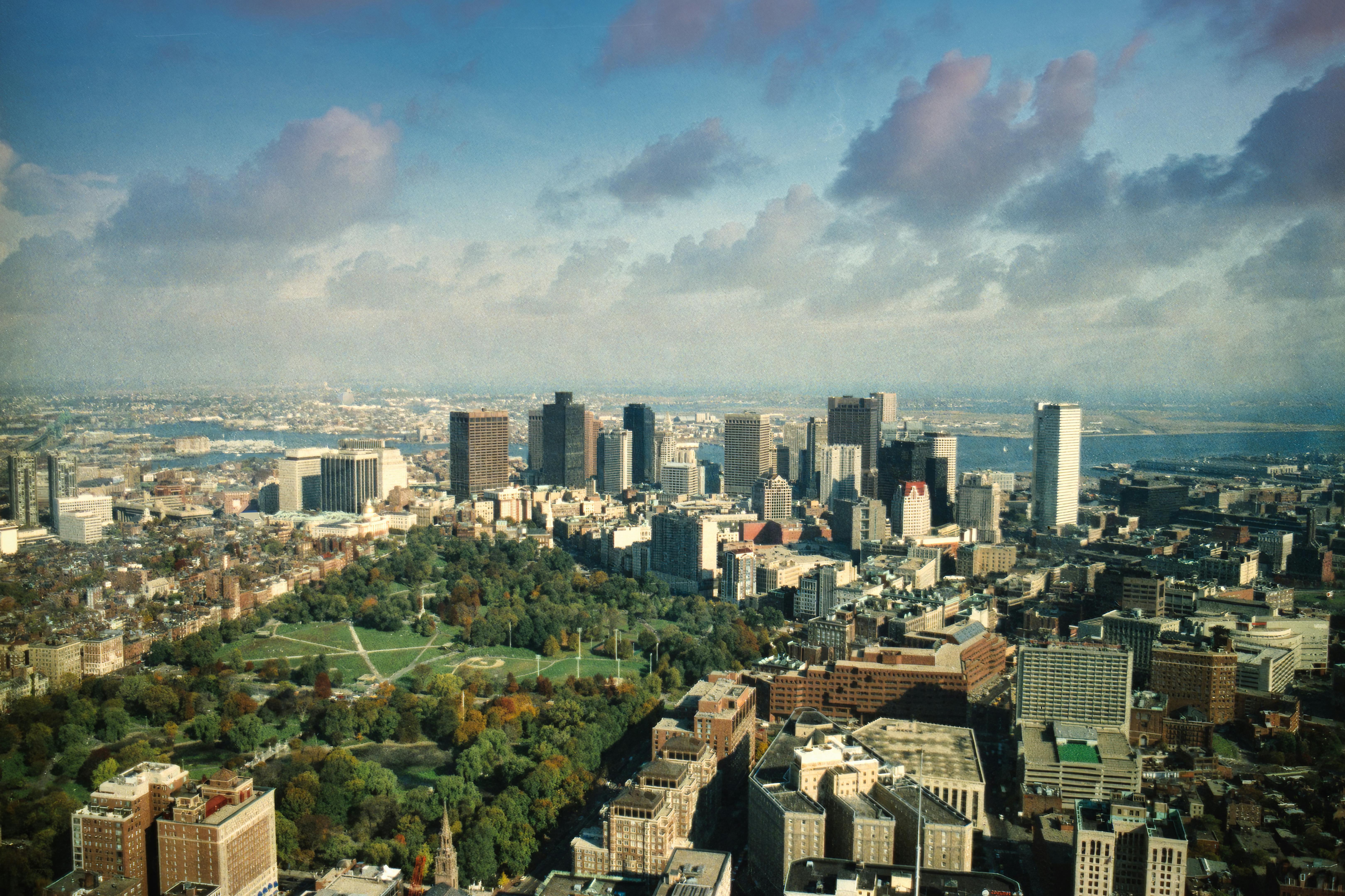 Aerial Photography of City Buildings under the Cloudy Sky · Free Stock ...
