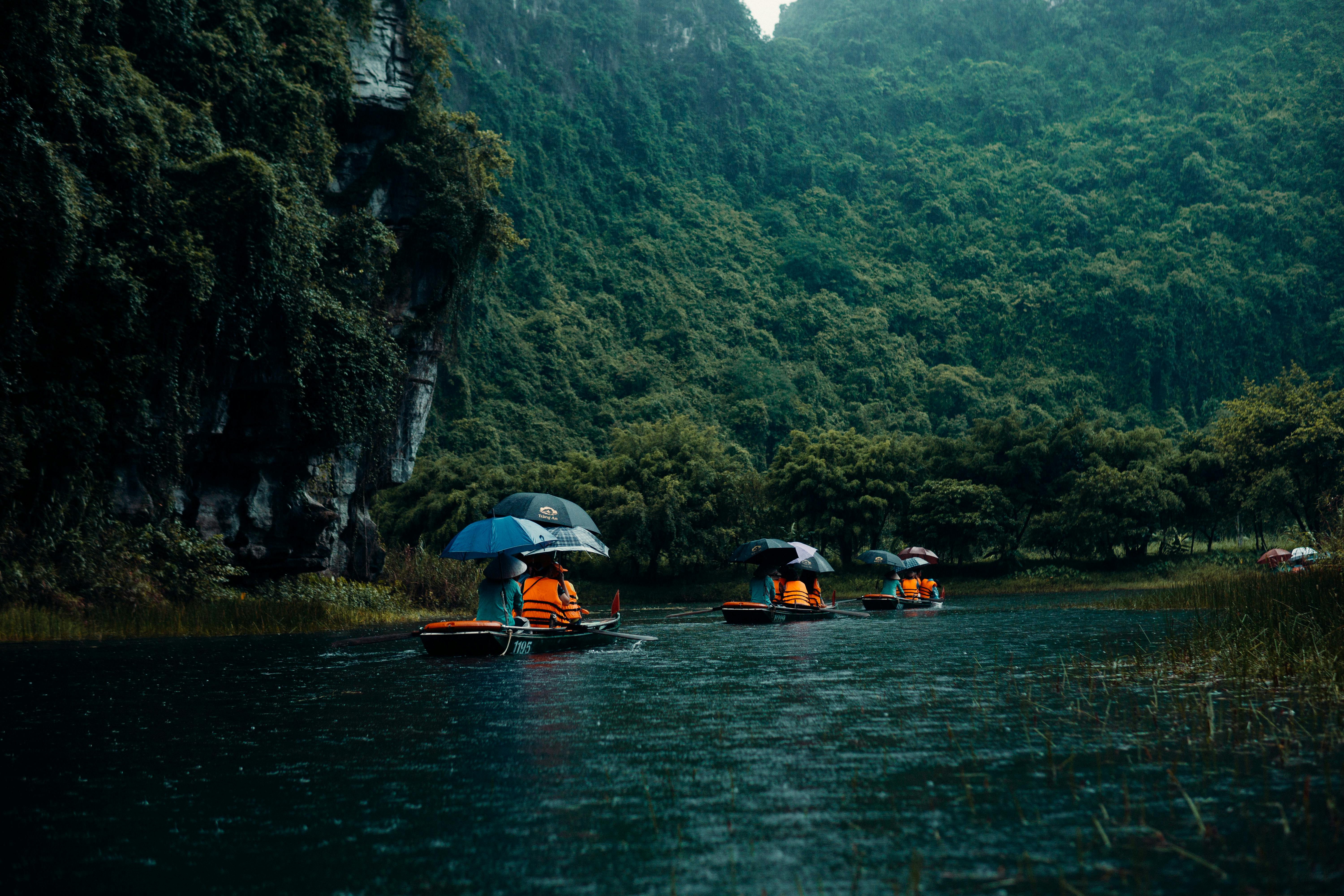 People Riding on Boats on the River · Free Stock Photo