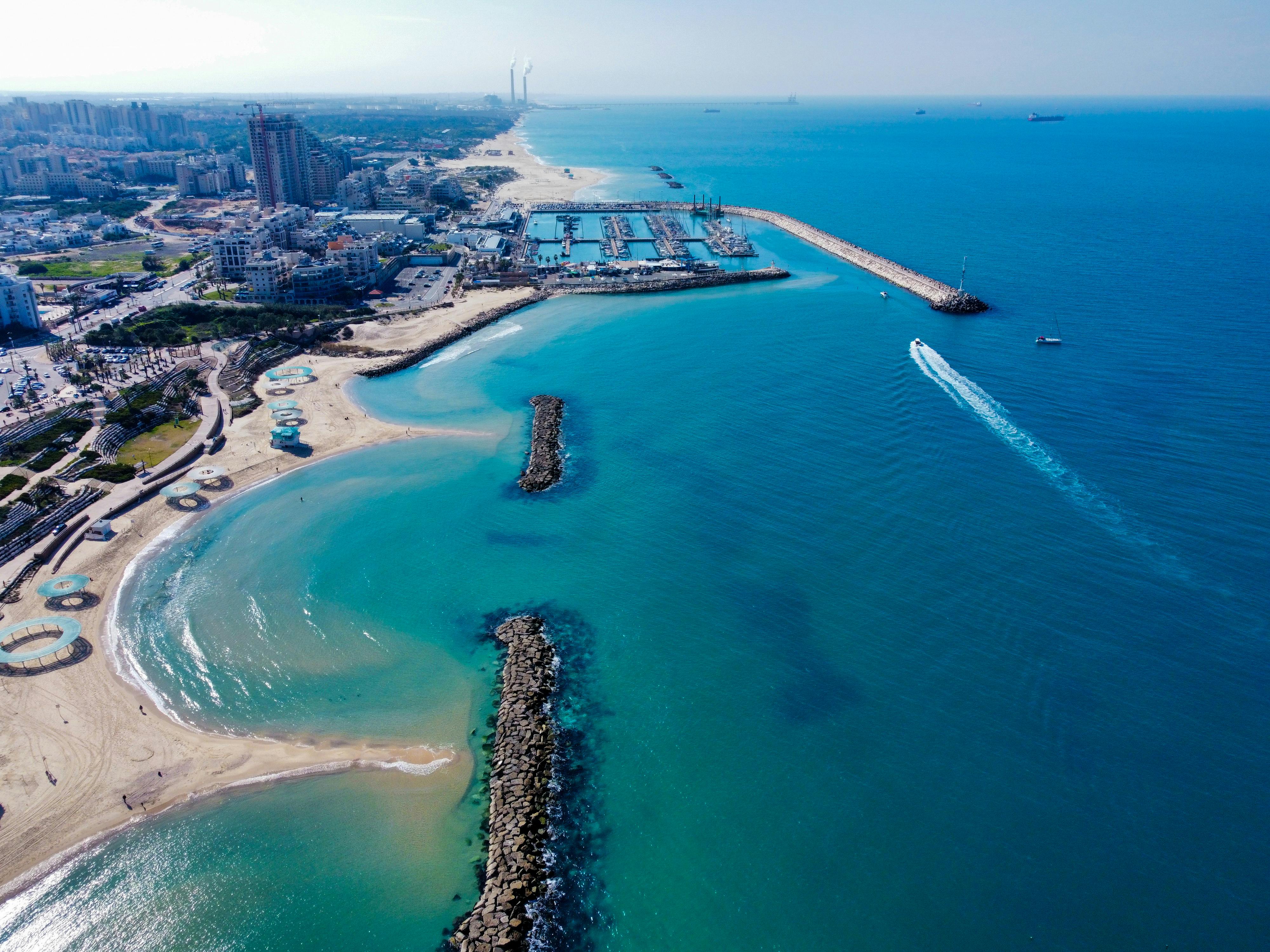 Aerial View of Buildings Near the Ocea · Free Stock Photo