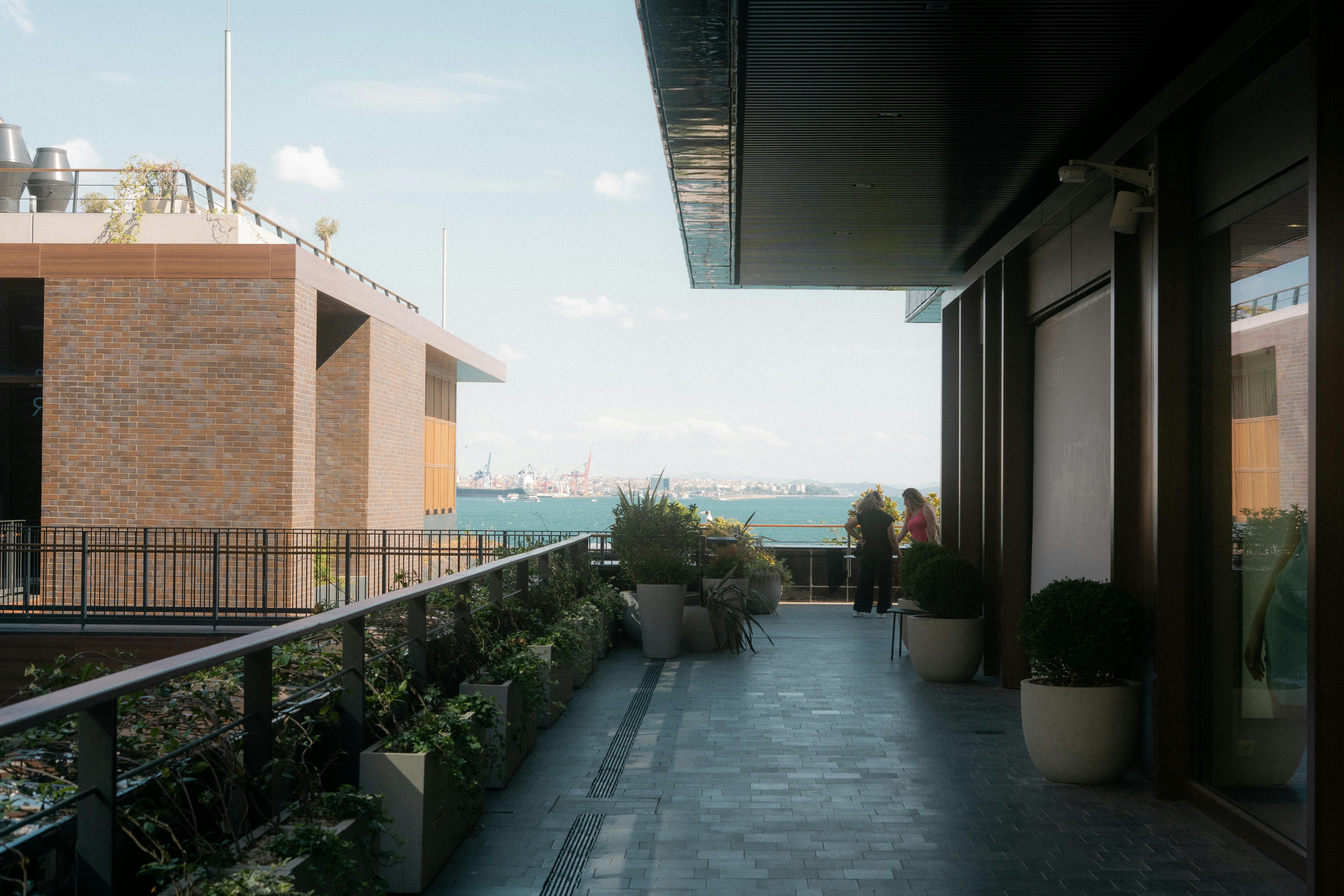 Building Terrace in Town on Coast · Free Stock Photo