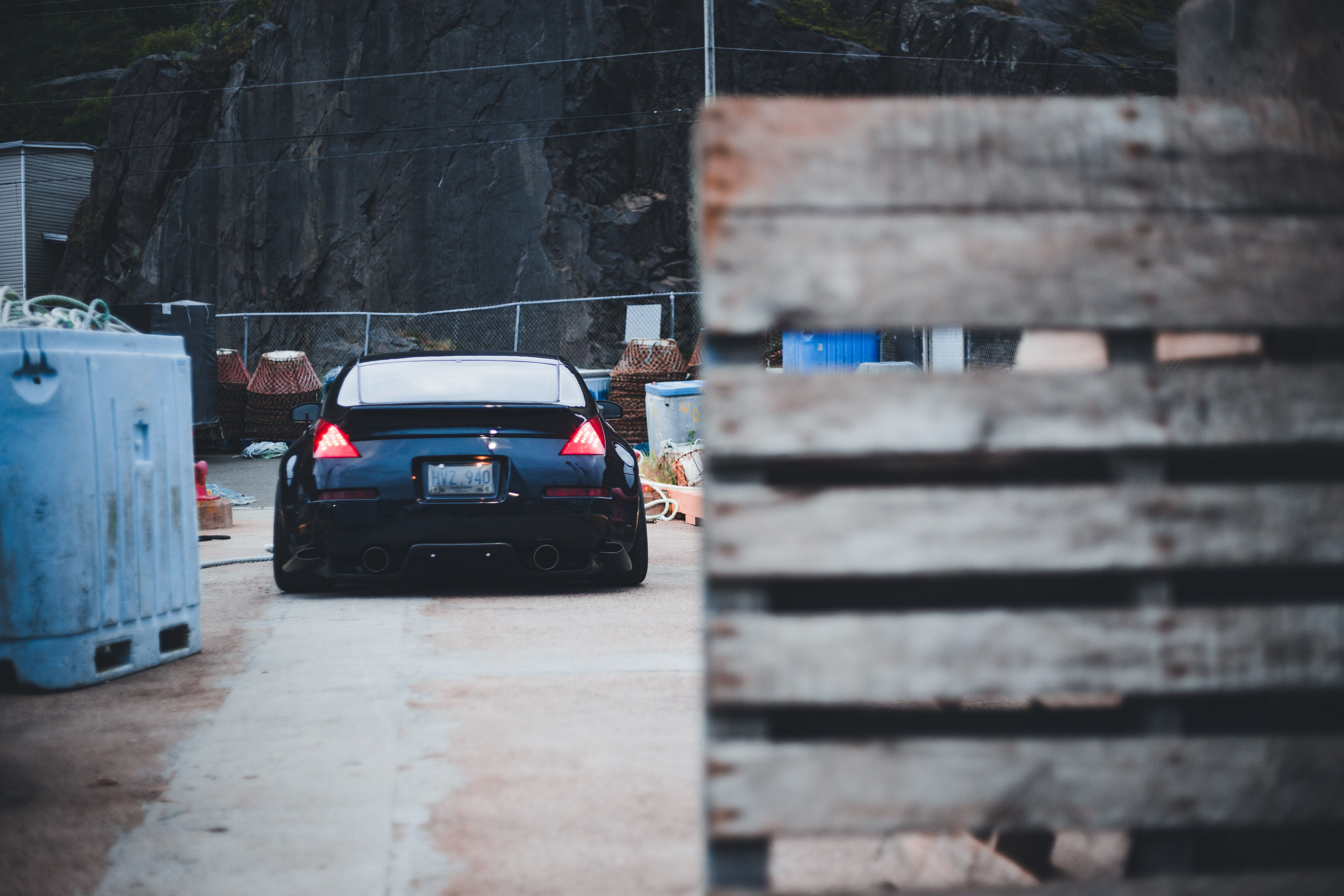 Yellow Sports Car in a Mountain Landscape · Free Stock Photo