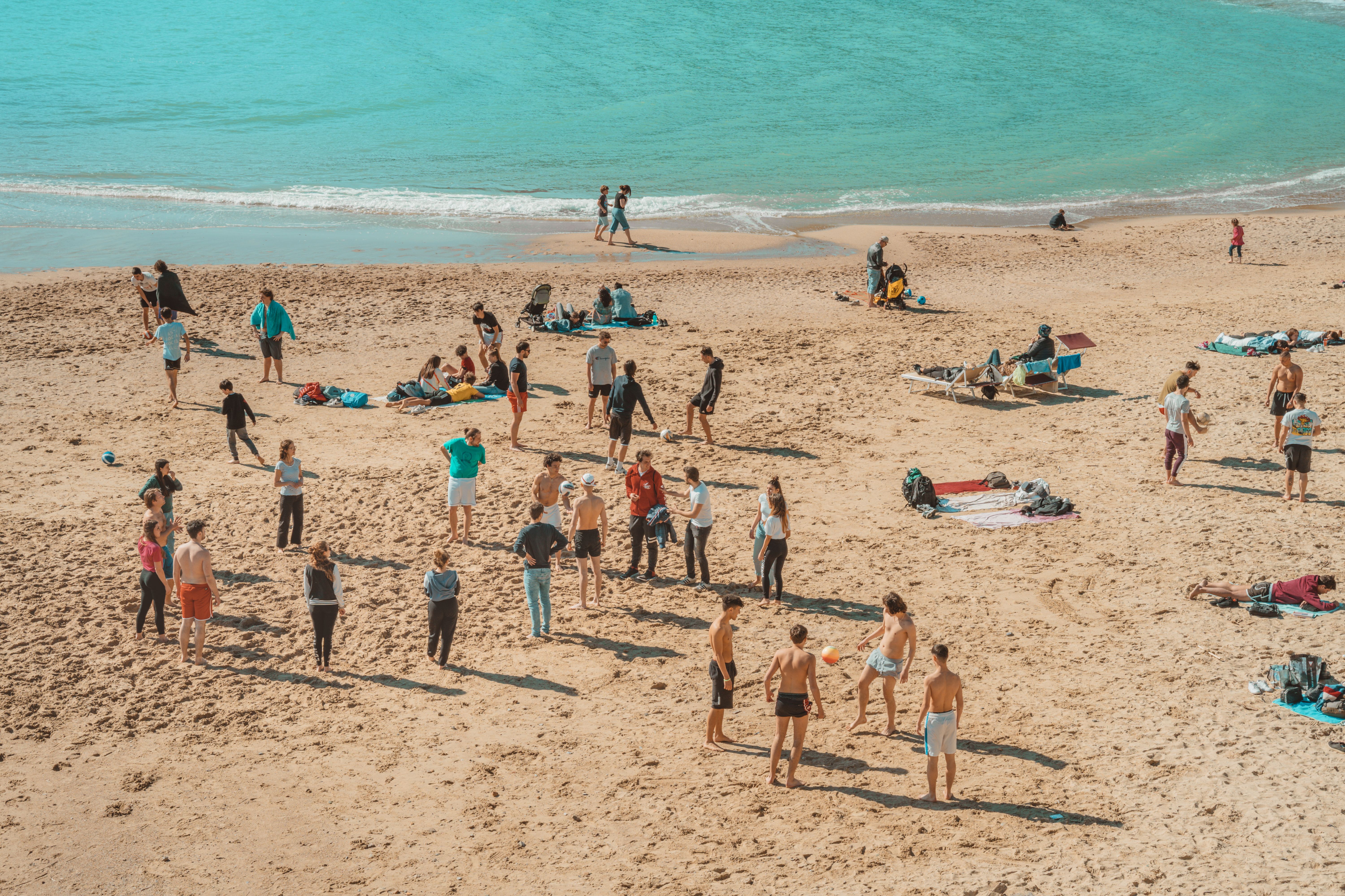 Photo of People on Shore · Free Stock Photo