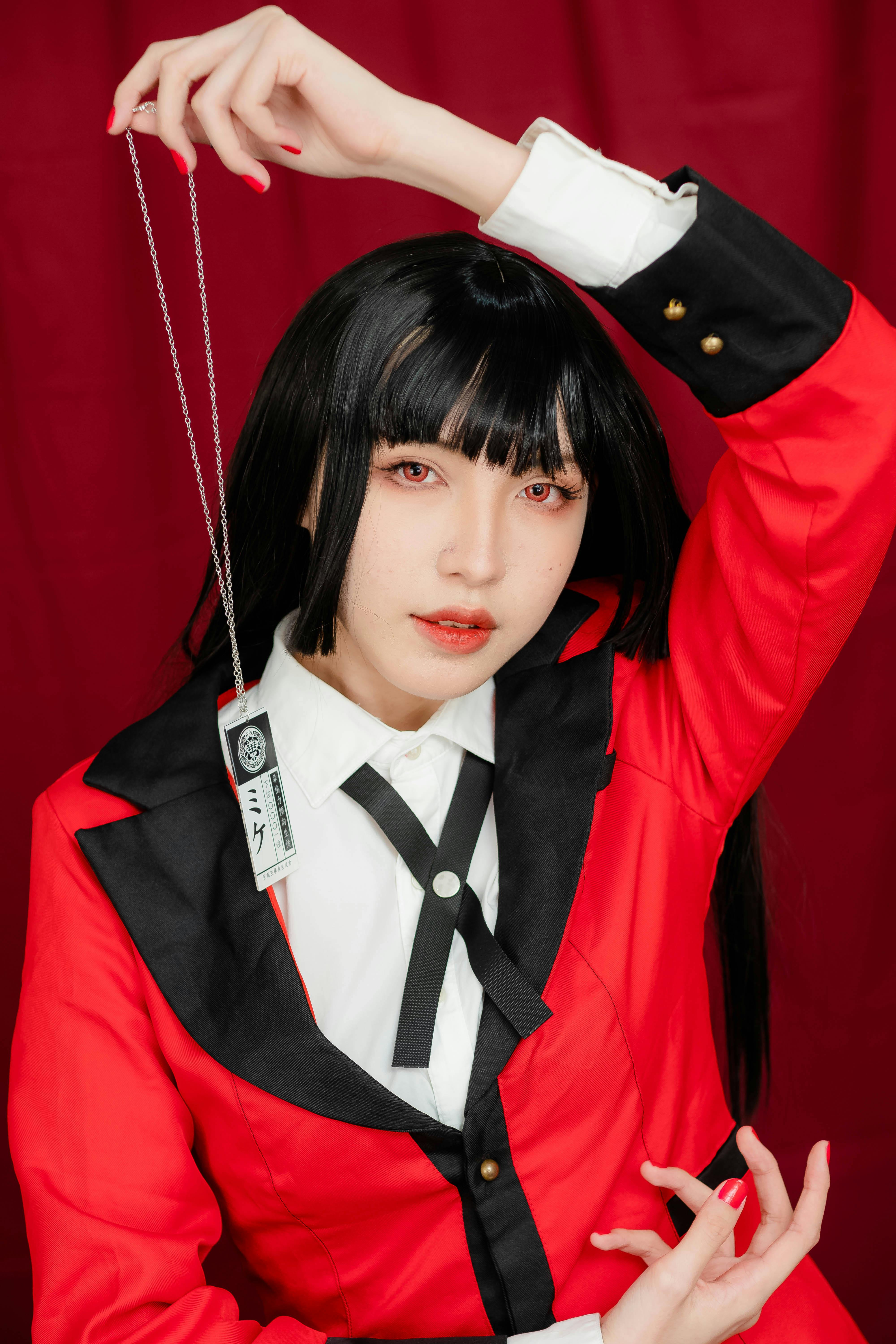 Cosplayer Wearing a Red Blazer · Free Stock Photo