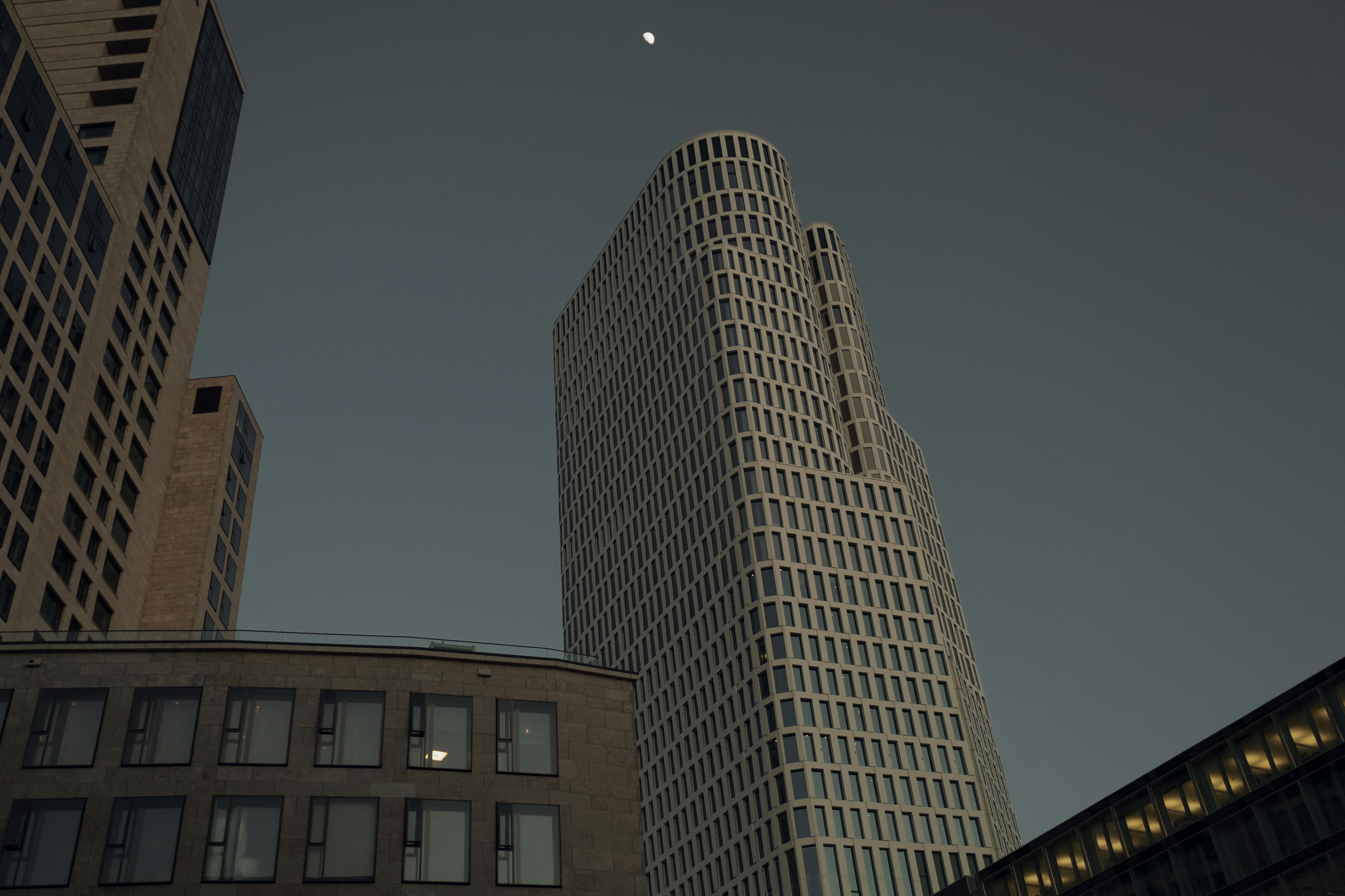 Low-Angle Shot of High Rise Buildings in the City · Free Stock Photo