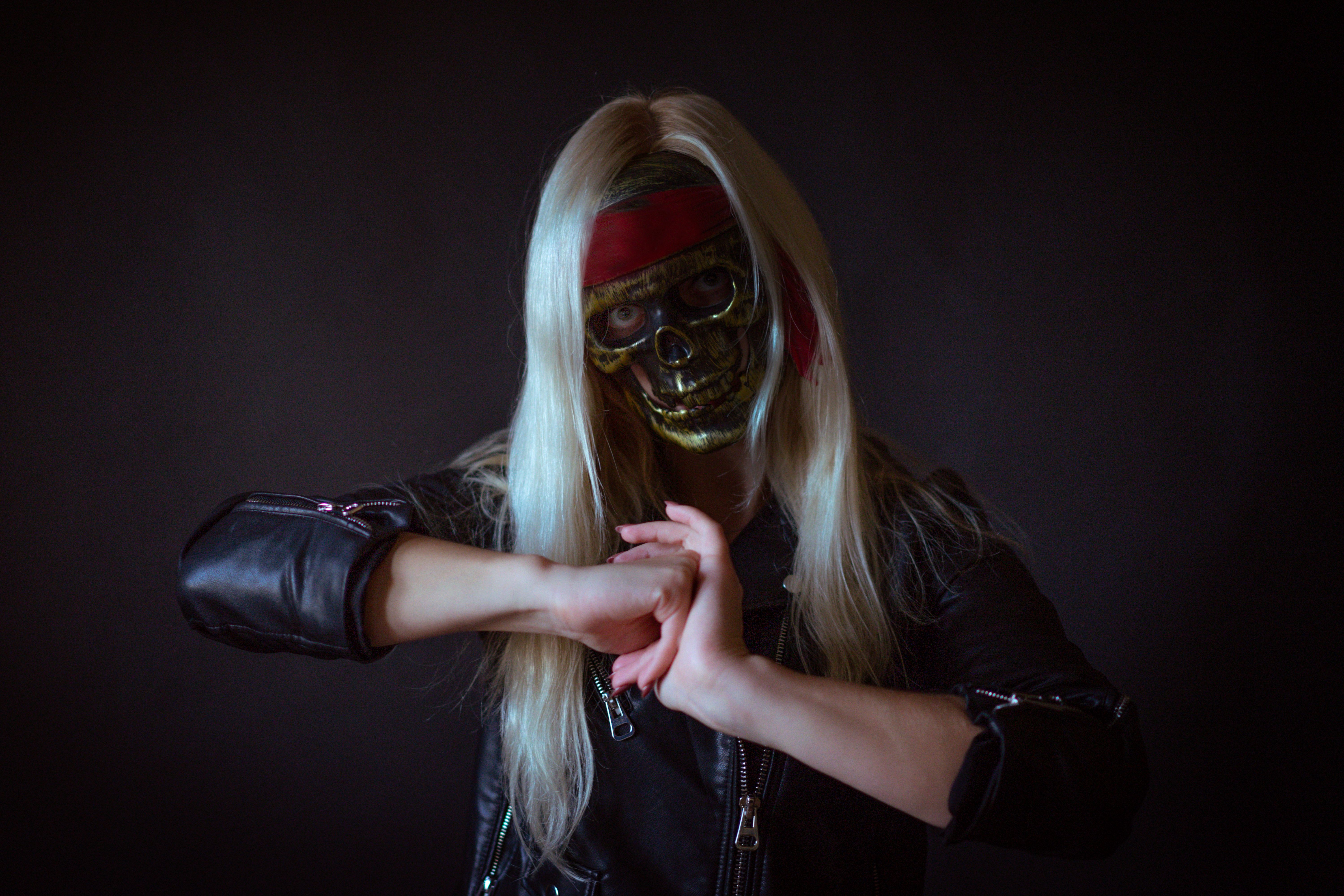 A Person Wearing a Skull Mask · Free Stock Photo