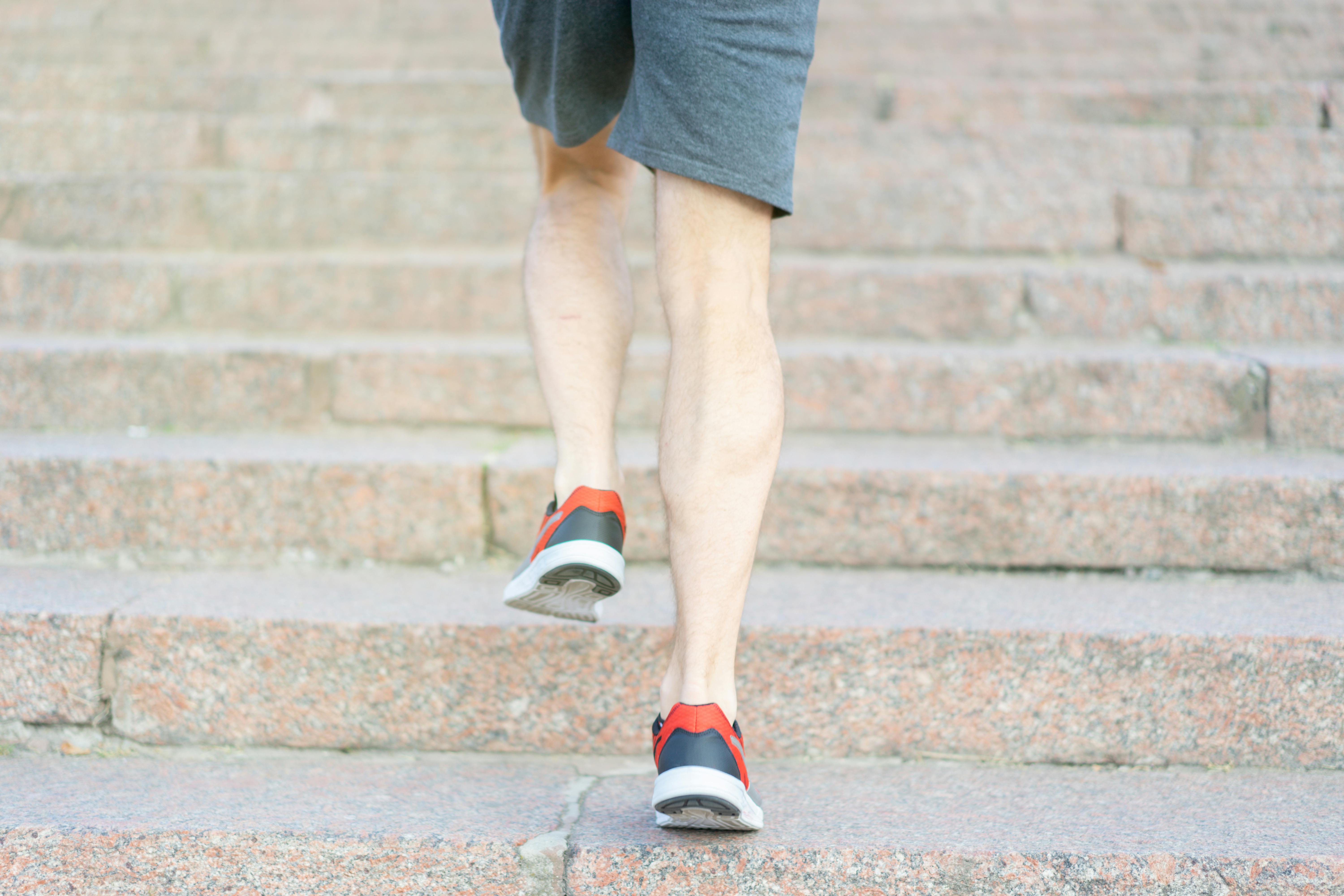 Person Walking Up the Stairs · Free Stock Photo