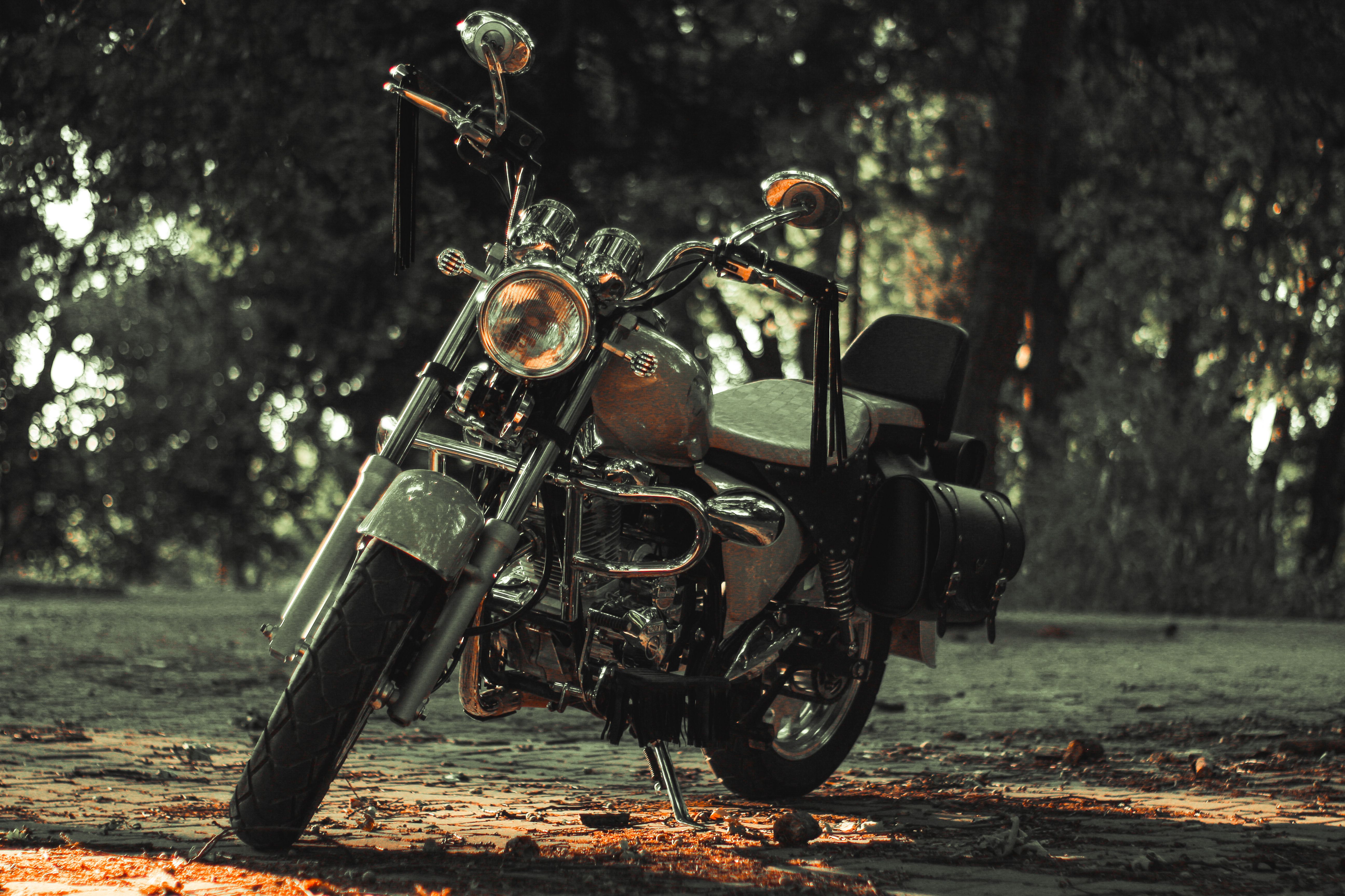 Motorcycle In The Middle Of The Road · Free Stock Photo