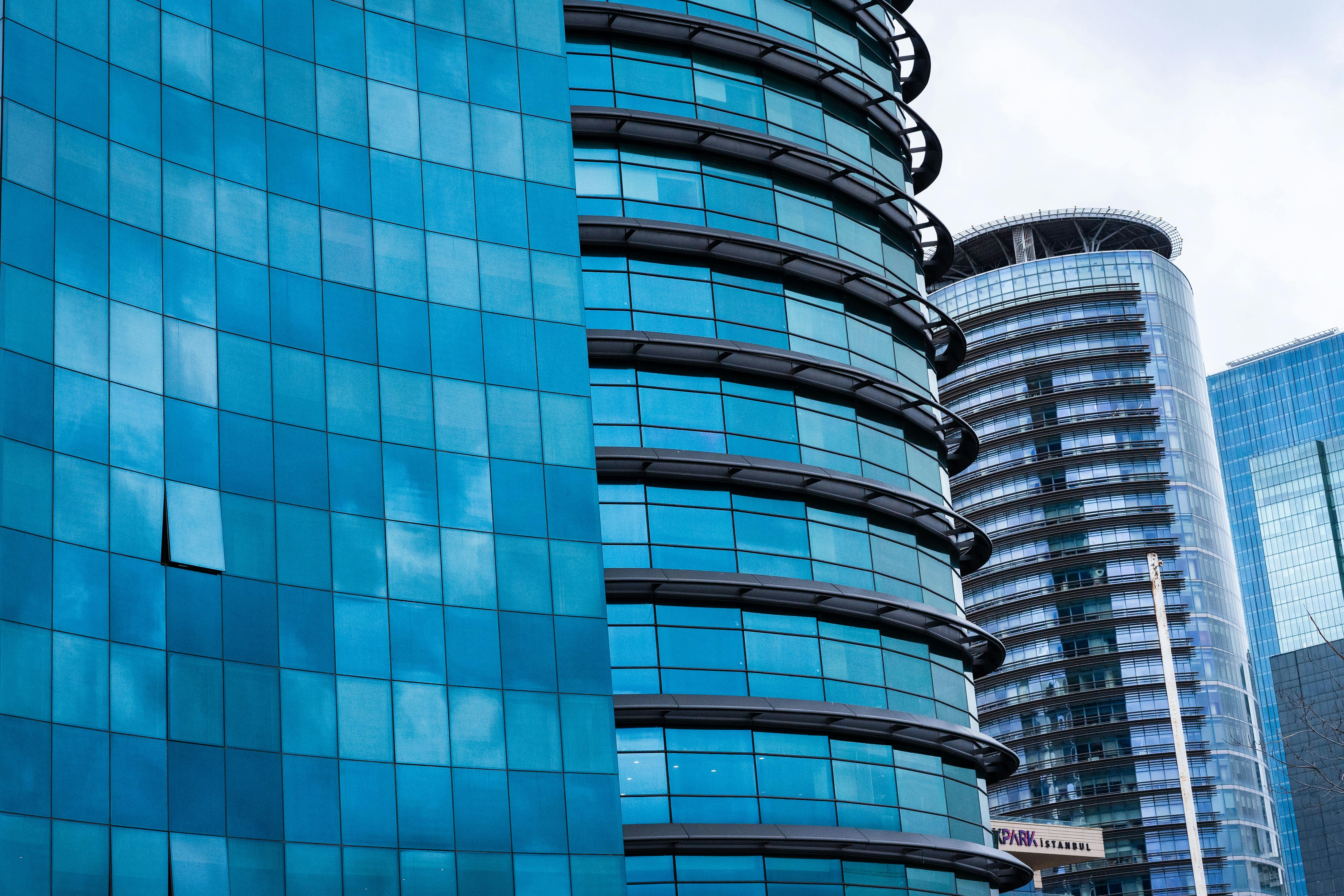 Glass Office Buildings · Free Stock Photo