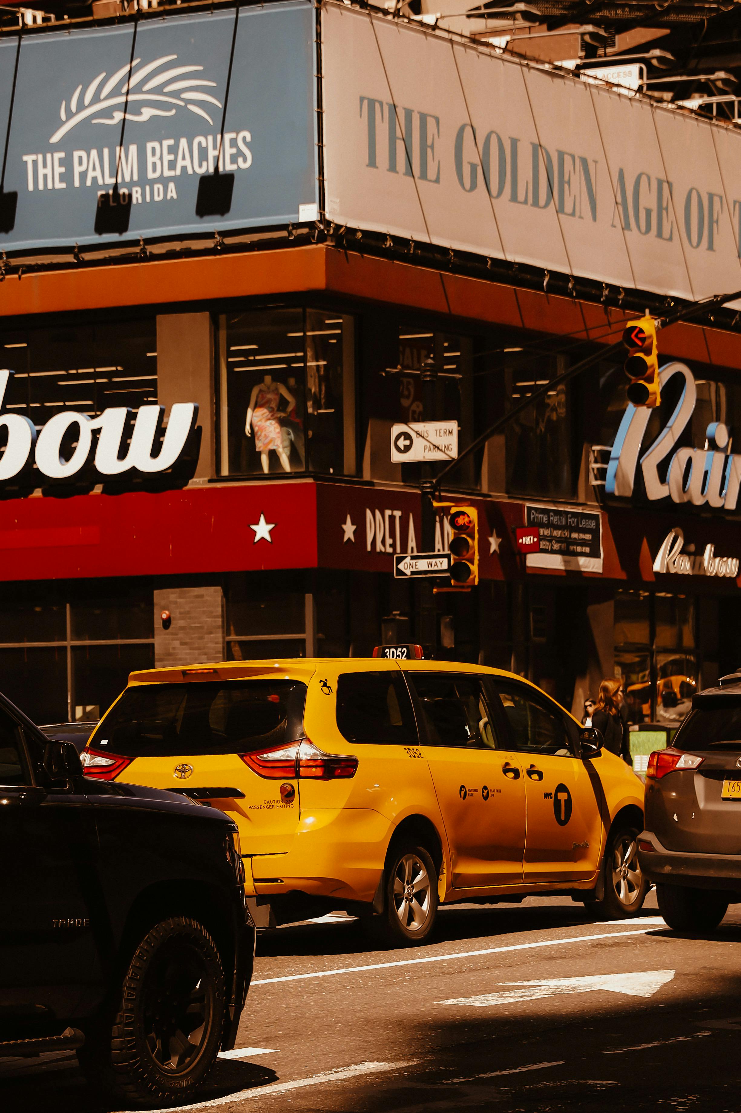 Black Taxi Running on Street · Free Stock Photo