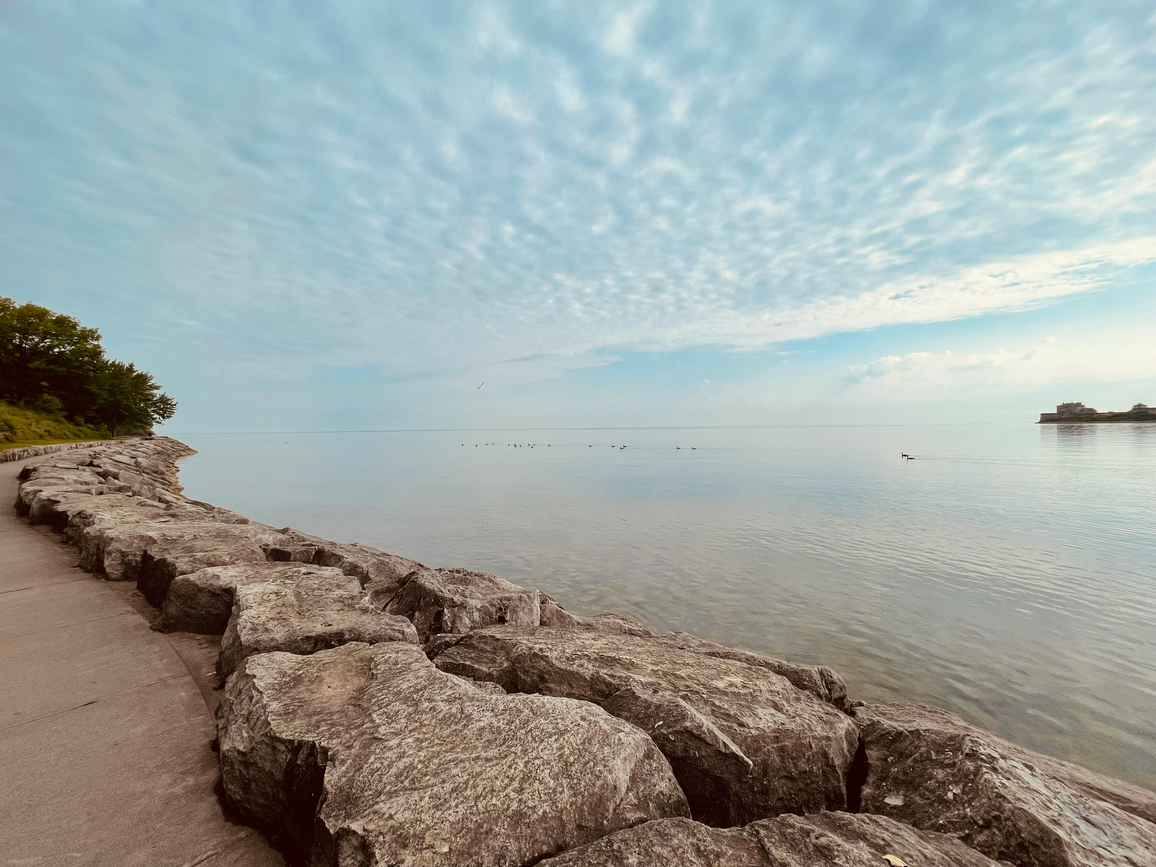Rock Boulders Uses as Sea Wall · Free Stock Photo