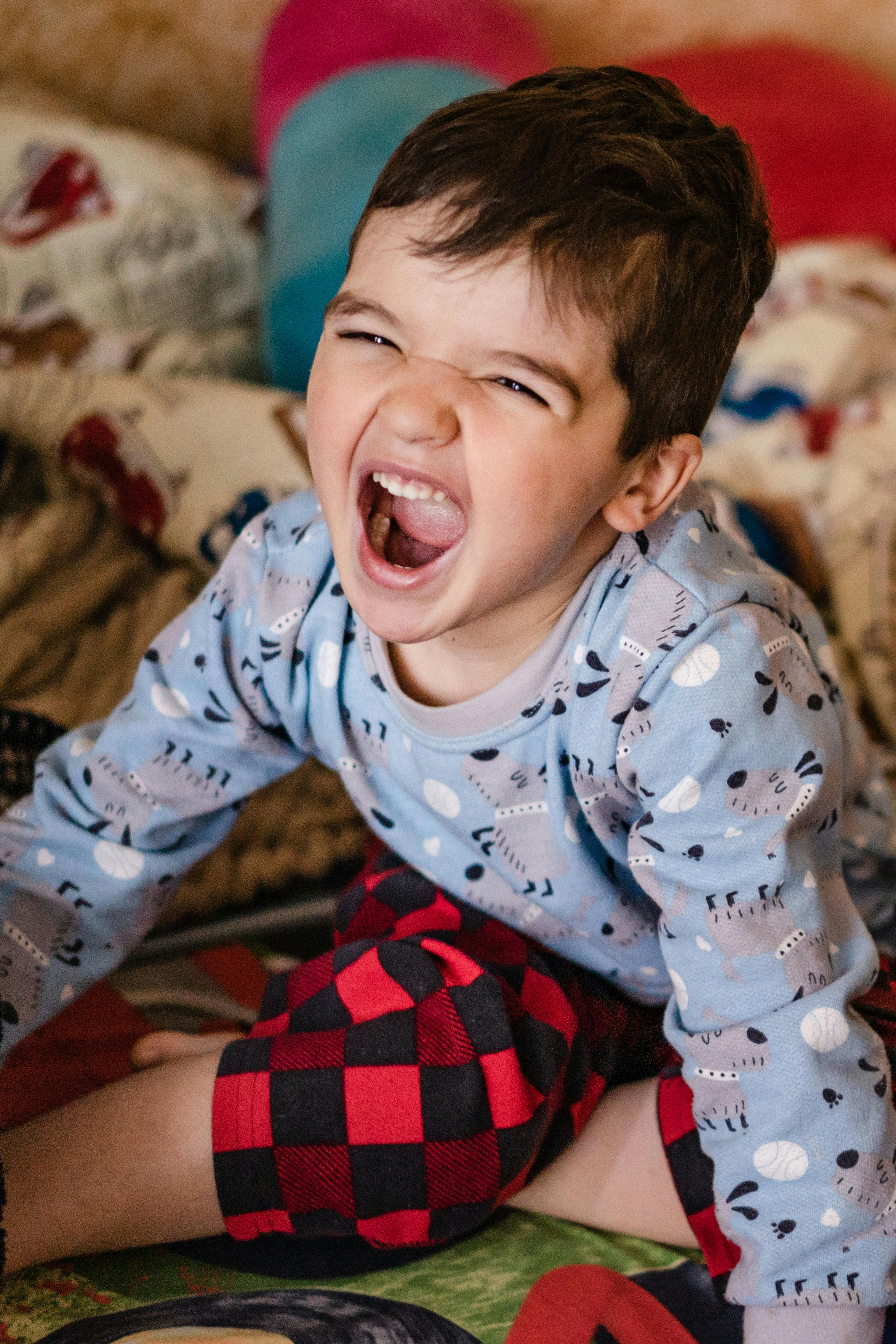 A Boy Screaming · Free Stock Photo