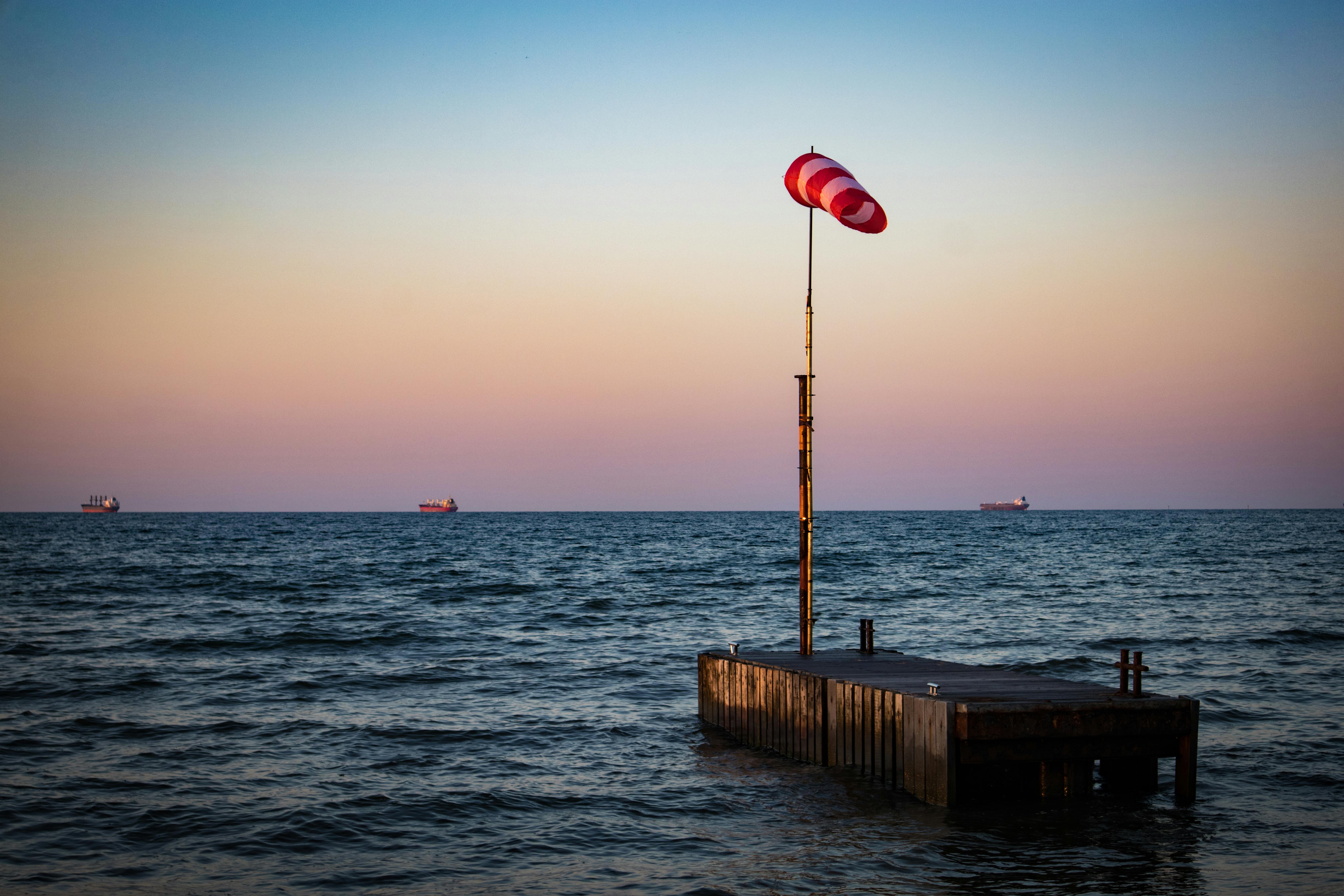 Windsock on Pier · Free Stock Photo