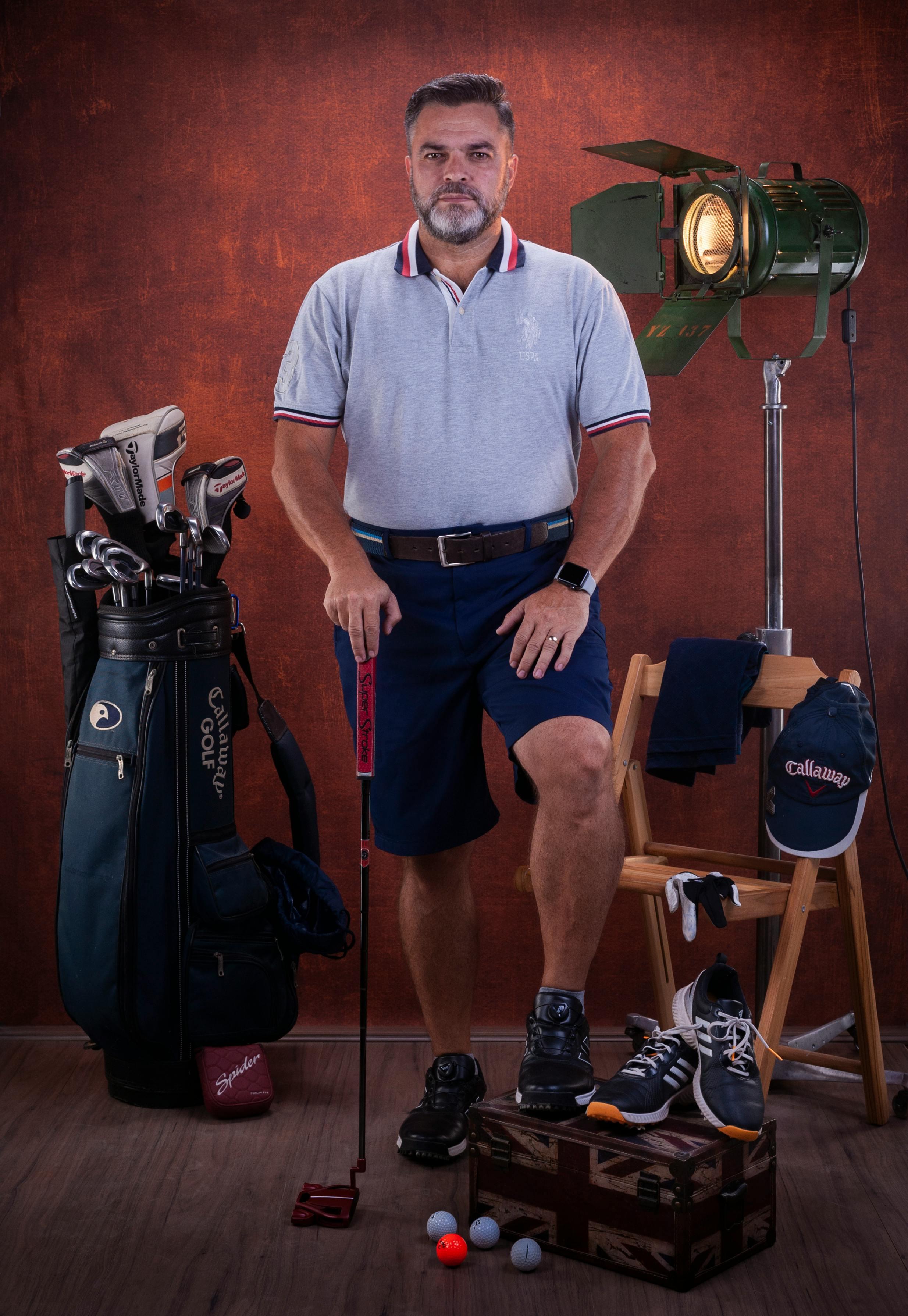 Two Man Standing Near Golf Clubs · Free Stock Photo