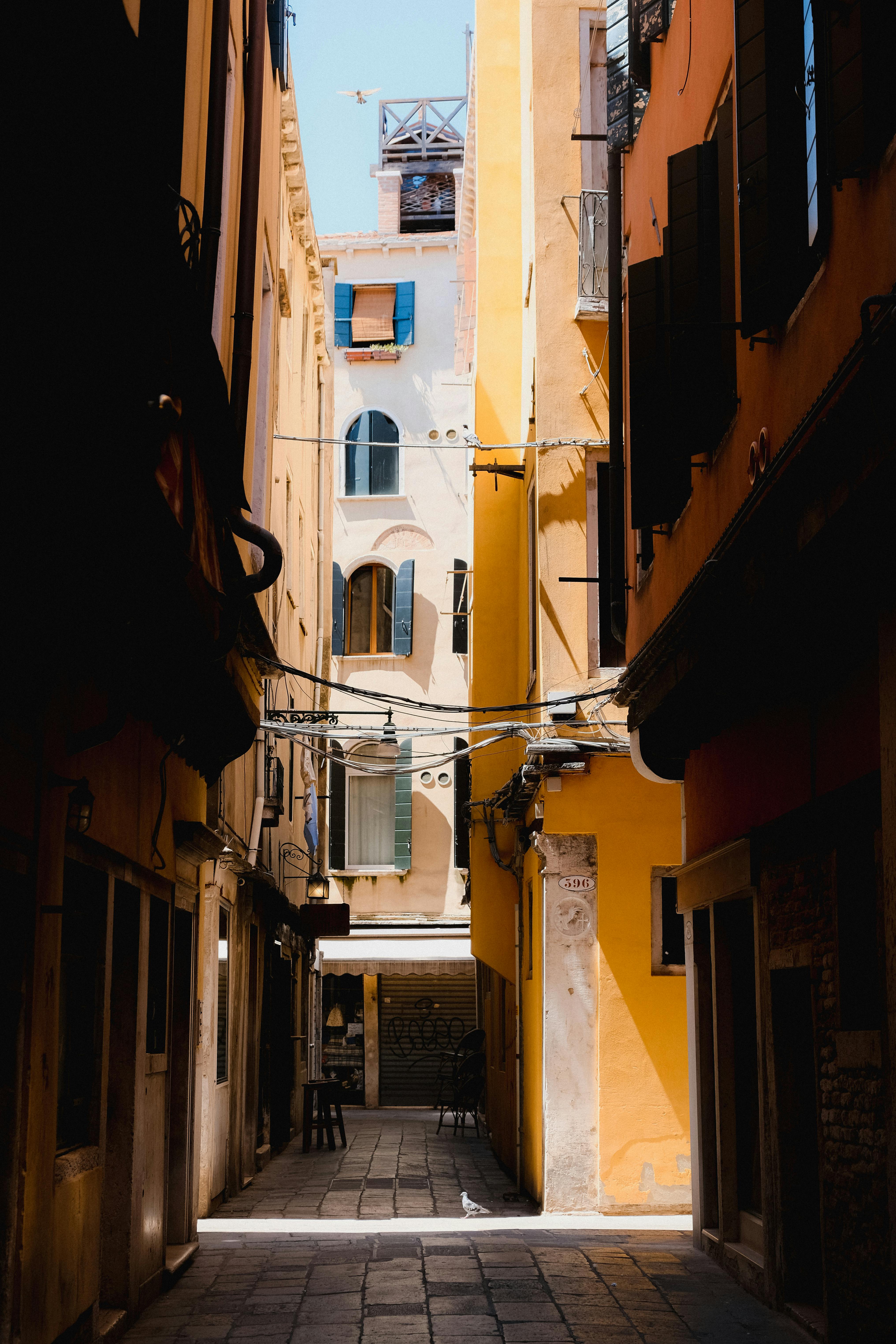 Narrow Passage Between Buildings · Free Stock Photo