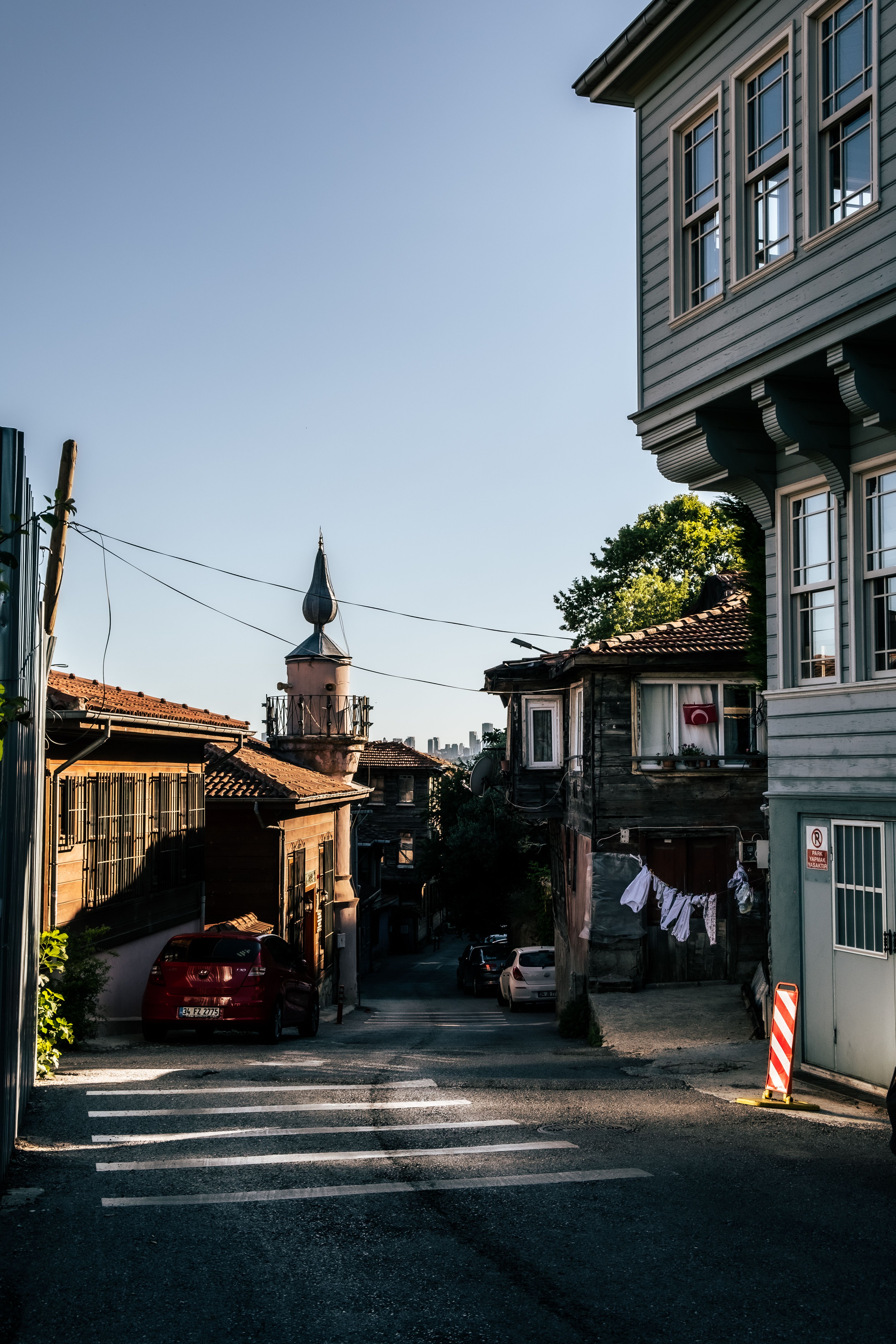Empty Street under Clear Sky in Rural Town · Free Stock Photo