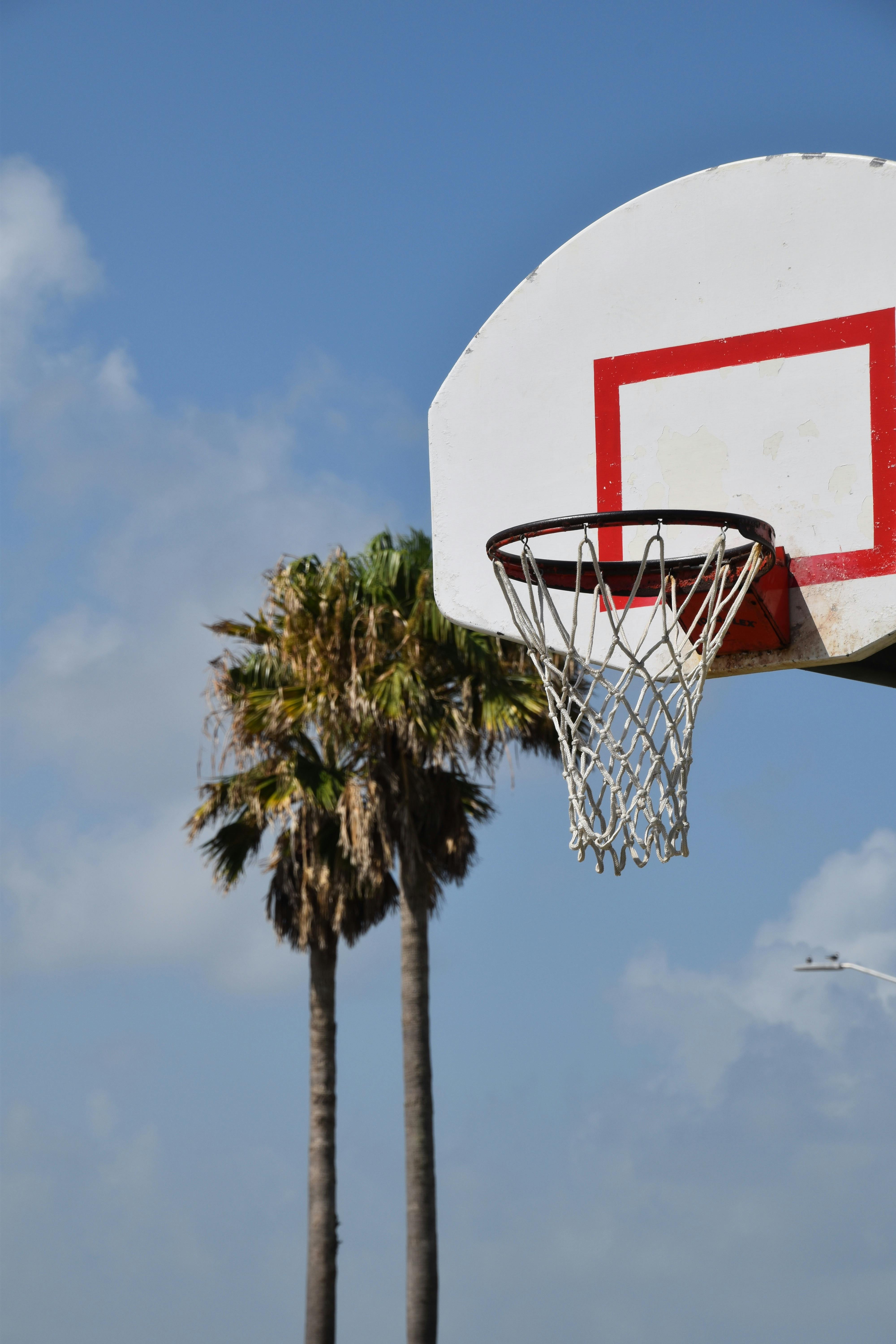 White and Red Basketball Hoop · Free Stock Photo