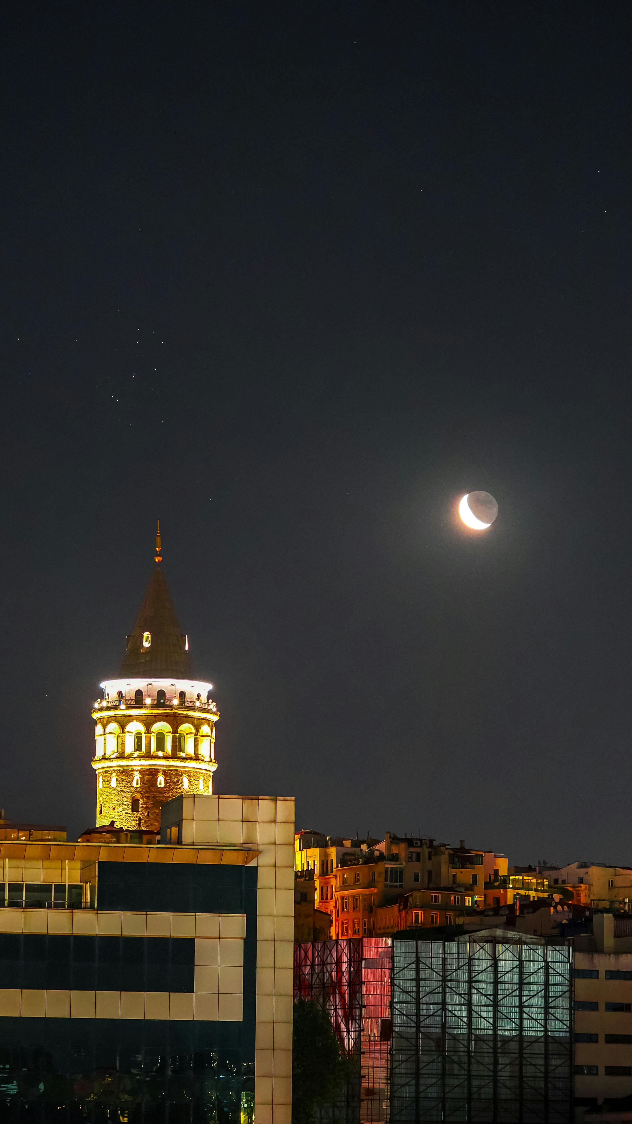 Aerial View of City at Night · Free Stock Photo