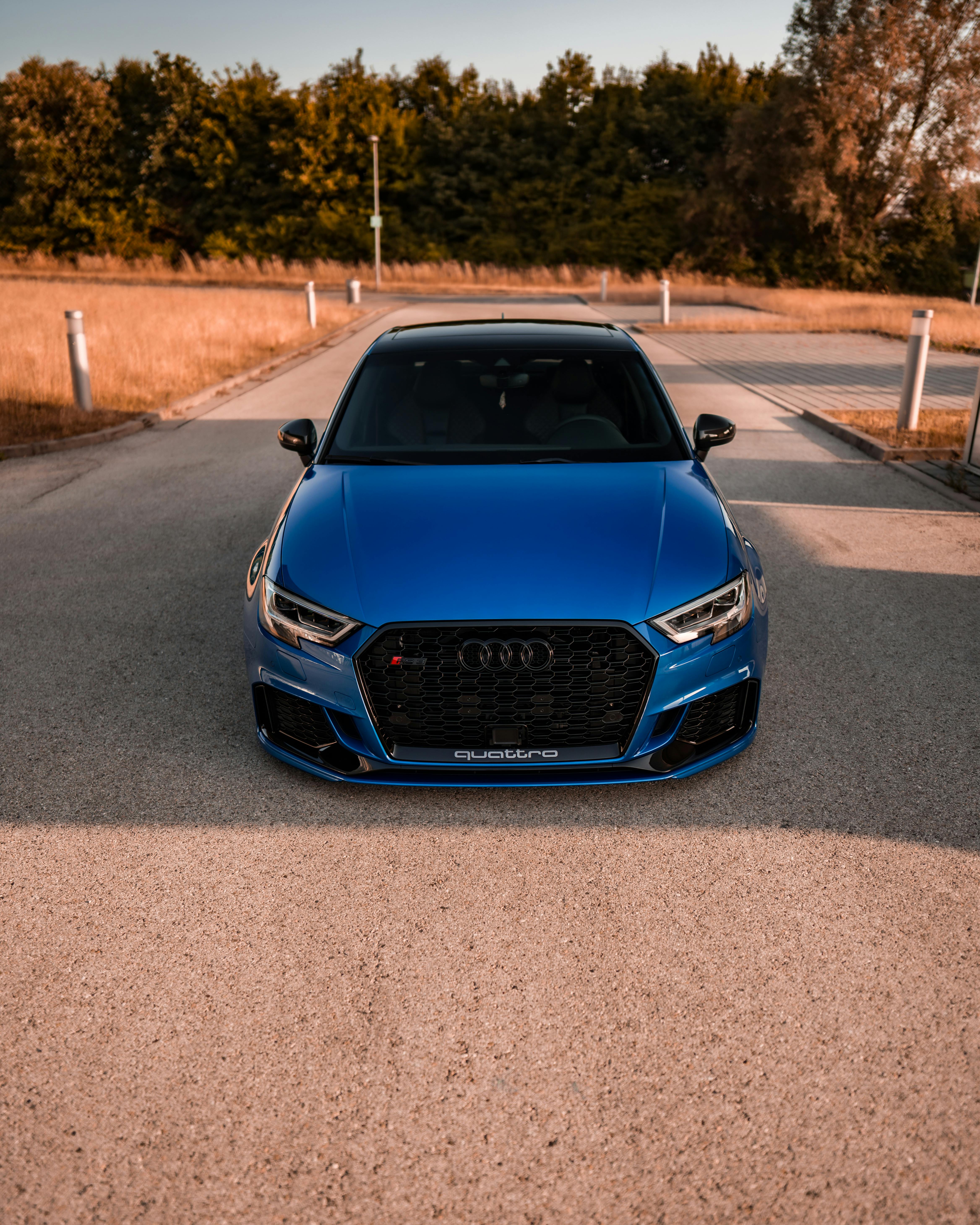 Photo of a Blue Expensive Car · Free Stock Photo