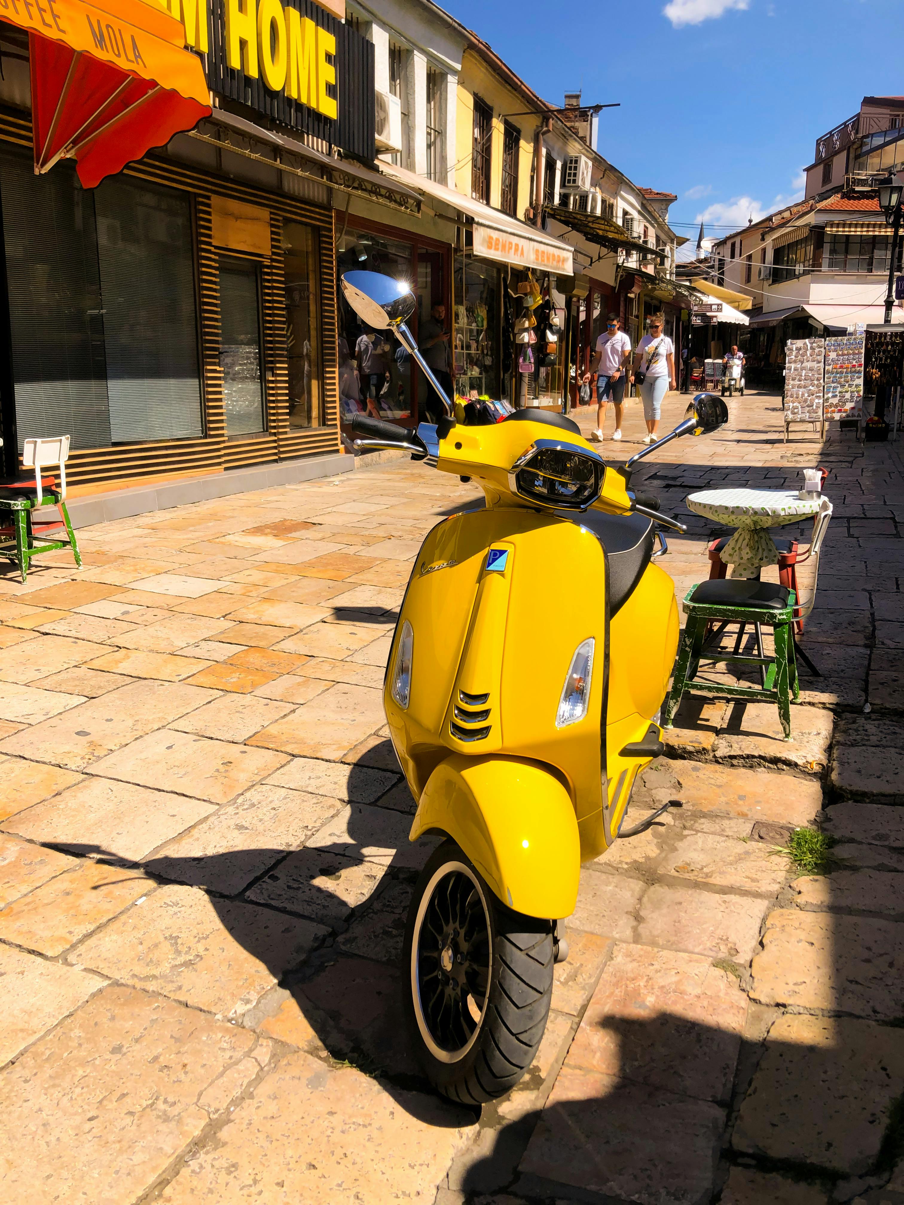 Yellow Scooter Photos, Download The BEST Free Yellow Scooter Stock ...