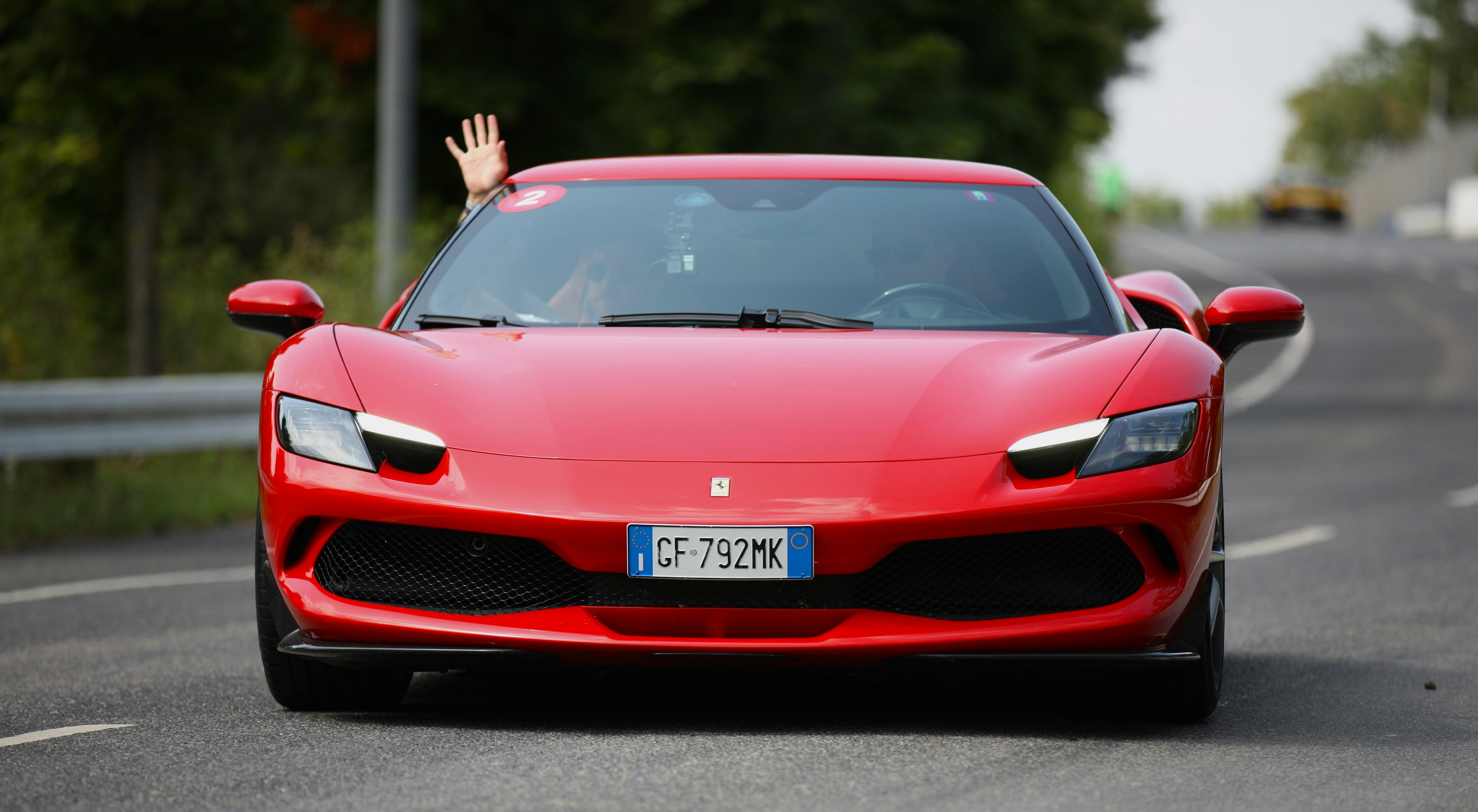 Red Ferrari on Road · Free Stock Photo