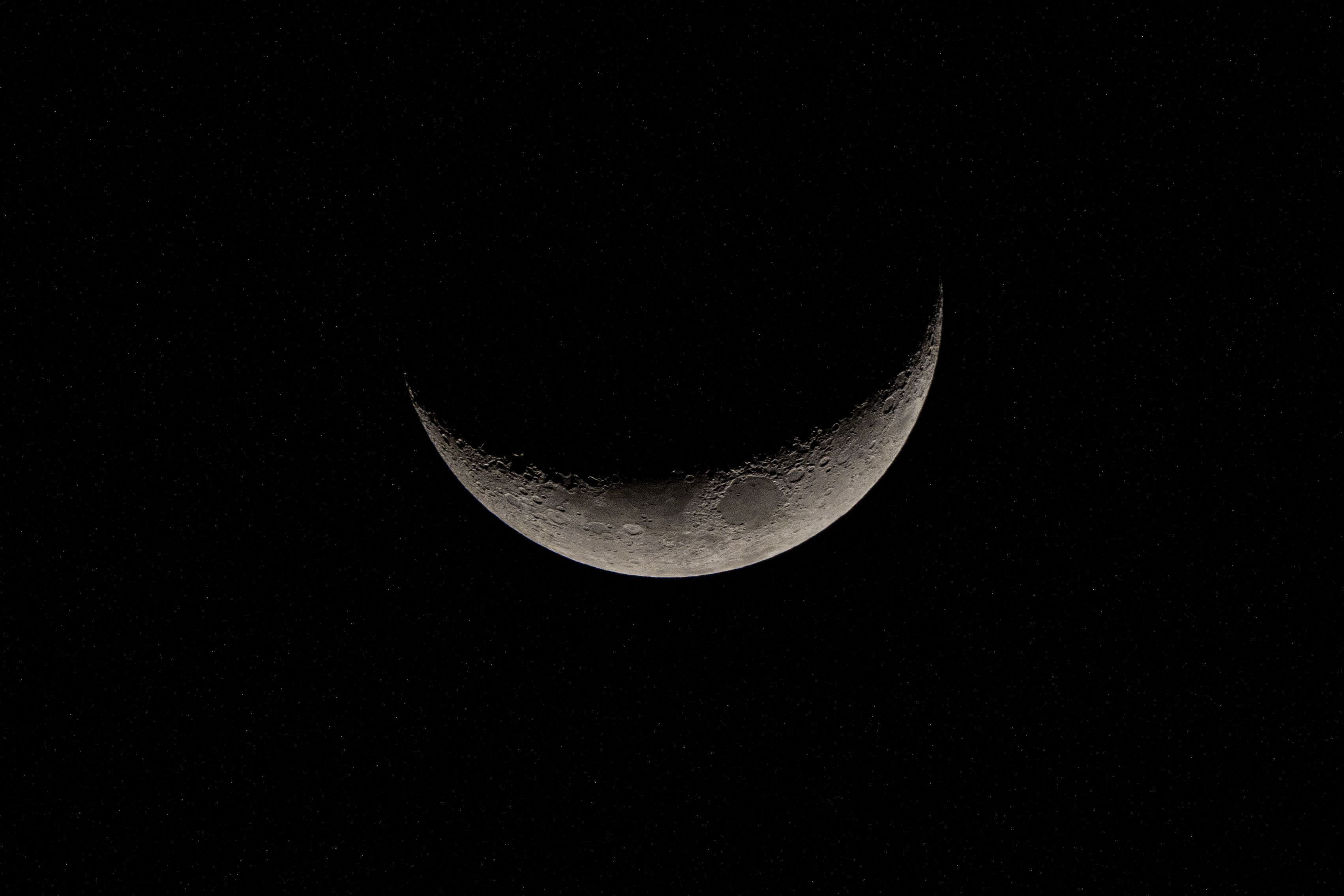 Grayscale Photo of the Moon · Free Stock Photo