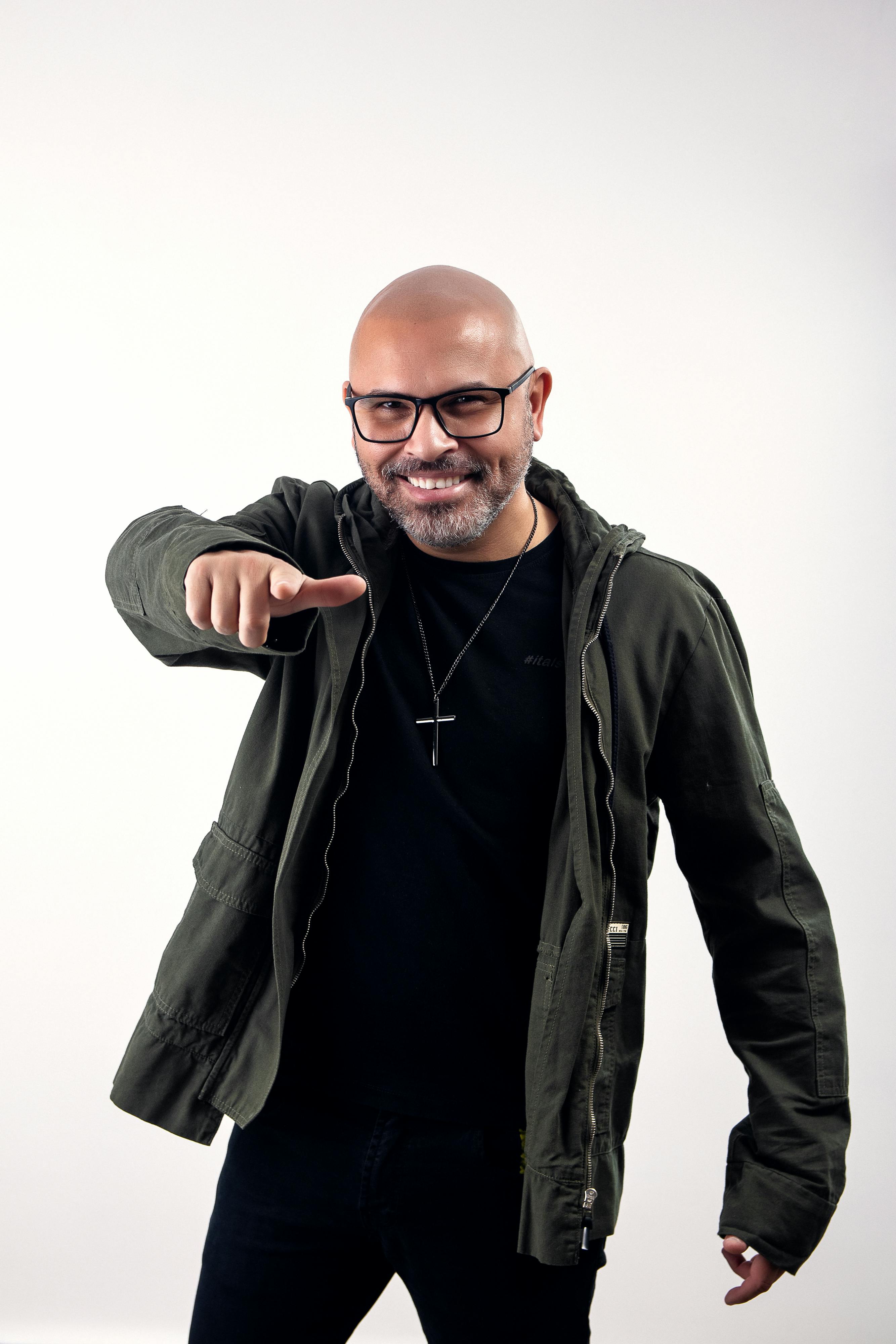 Shocked Man Pointing Finger · Free Stock Photo