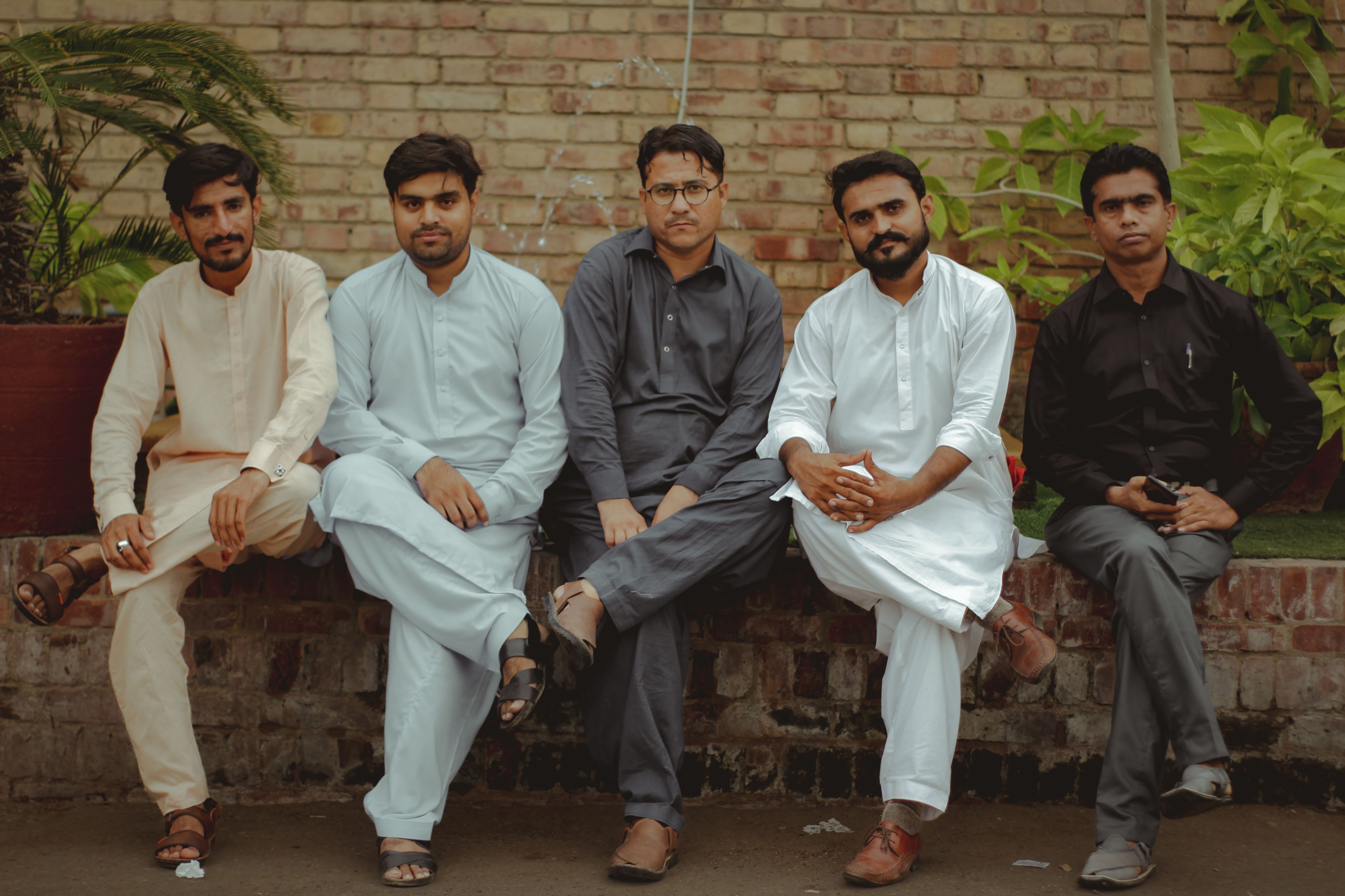 Five Men in Traditional Clothing · Free Stock Photo
