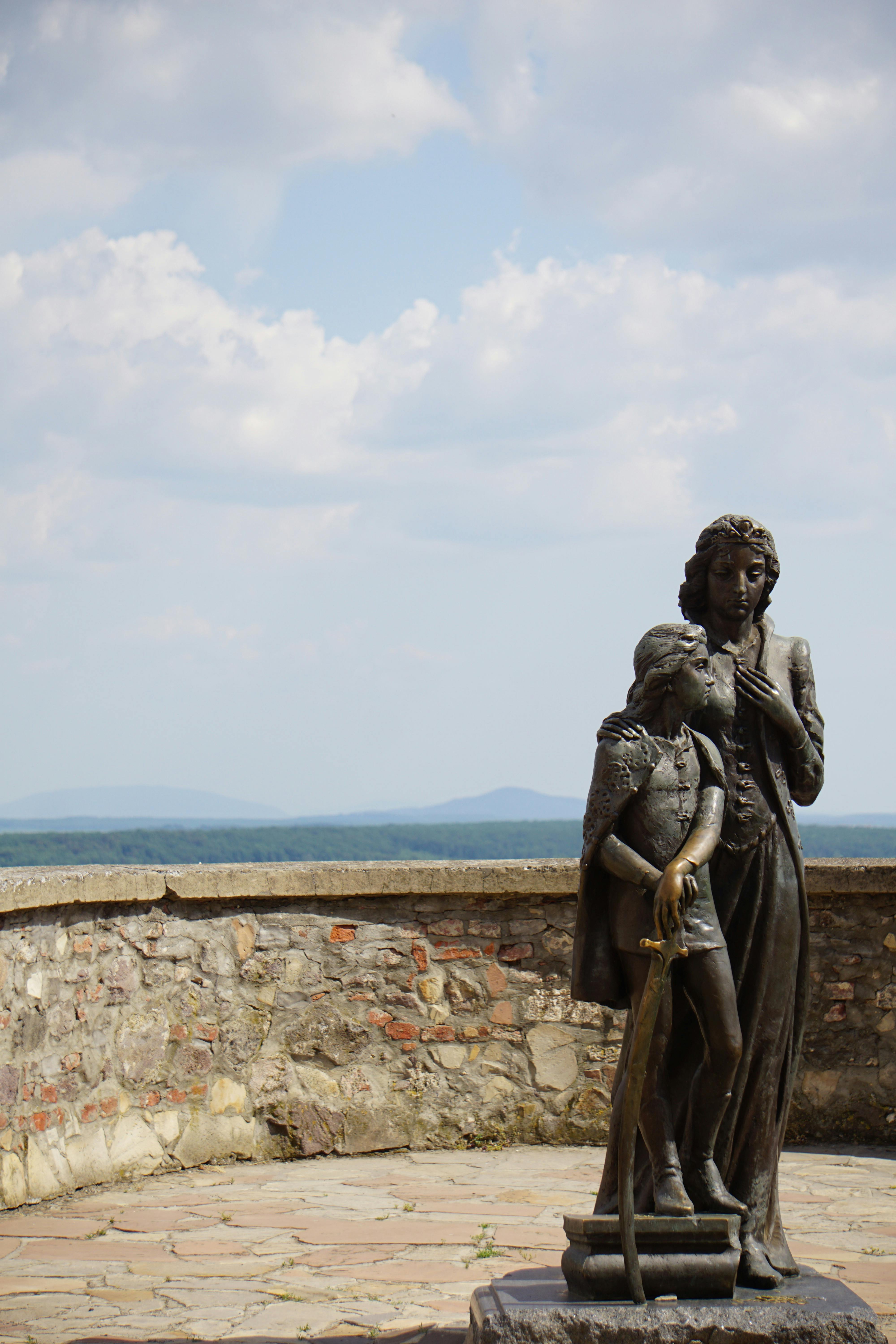 Bronze Sculpture in Old Castle · Free Stock Photo