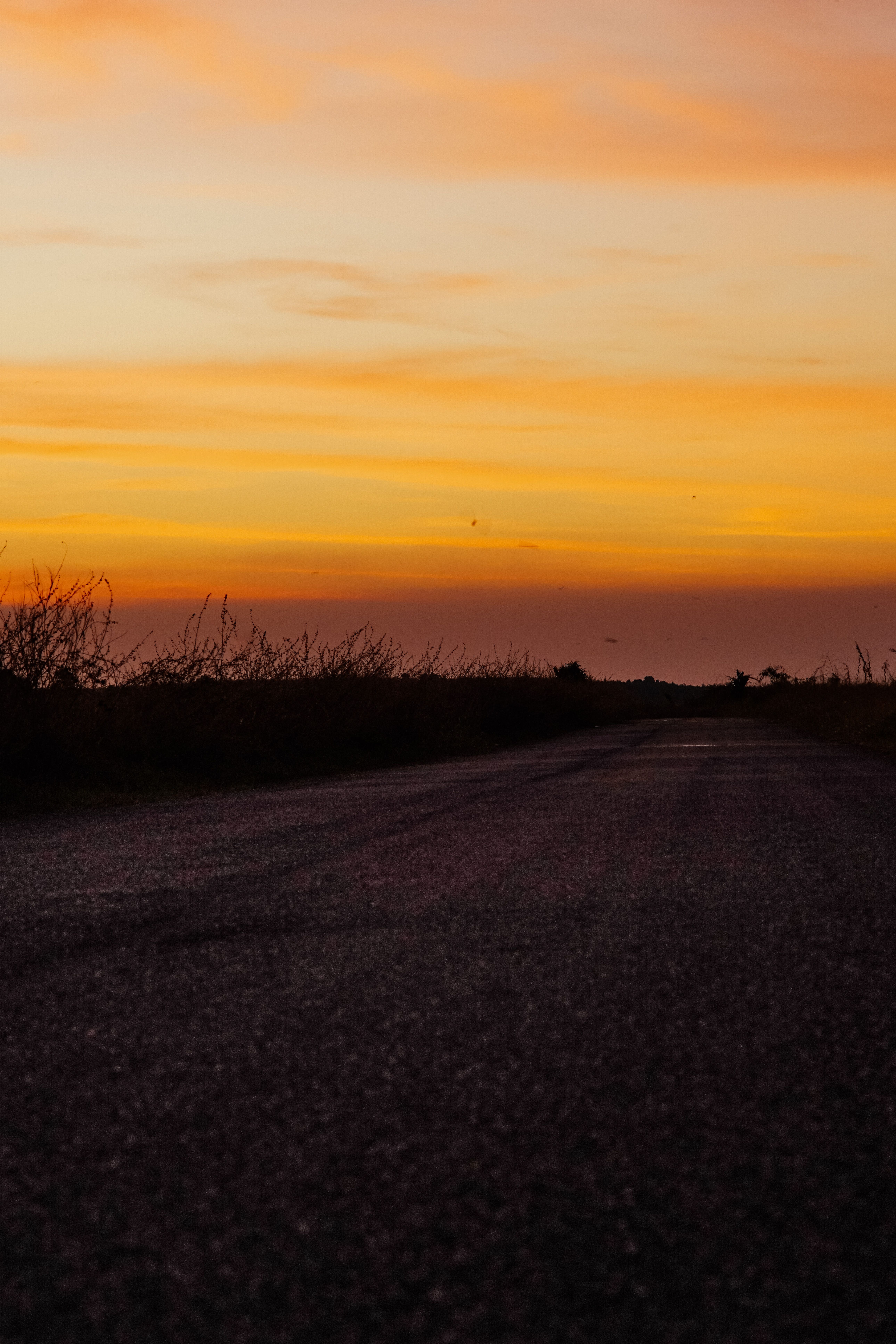 Concrete Road during Sunset · Free Stock Photo
