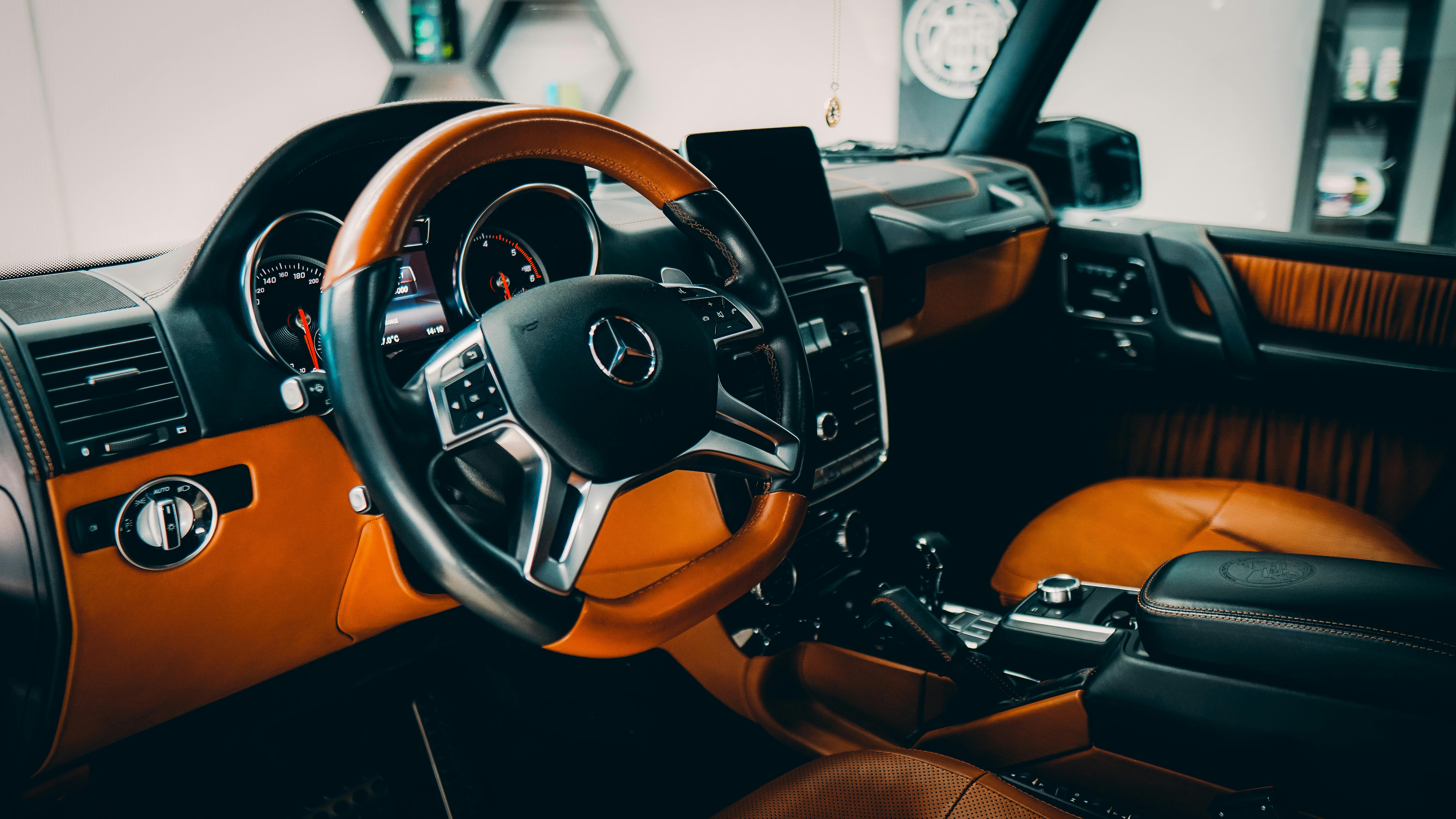 The Interior of a Mercedes-Benz G63 AMG · Free Stock Photo