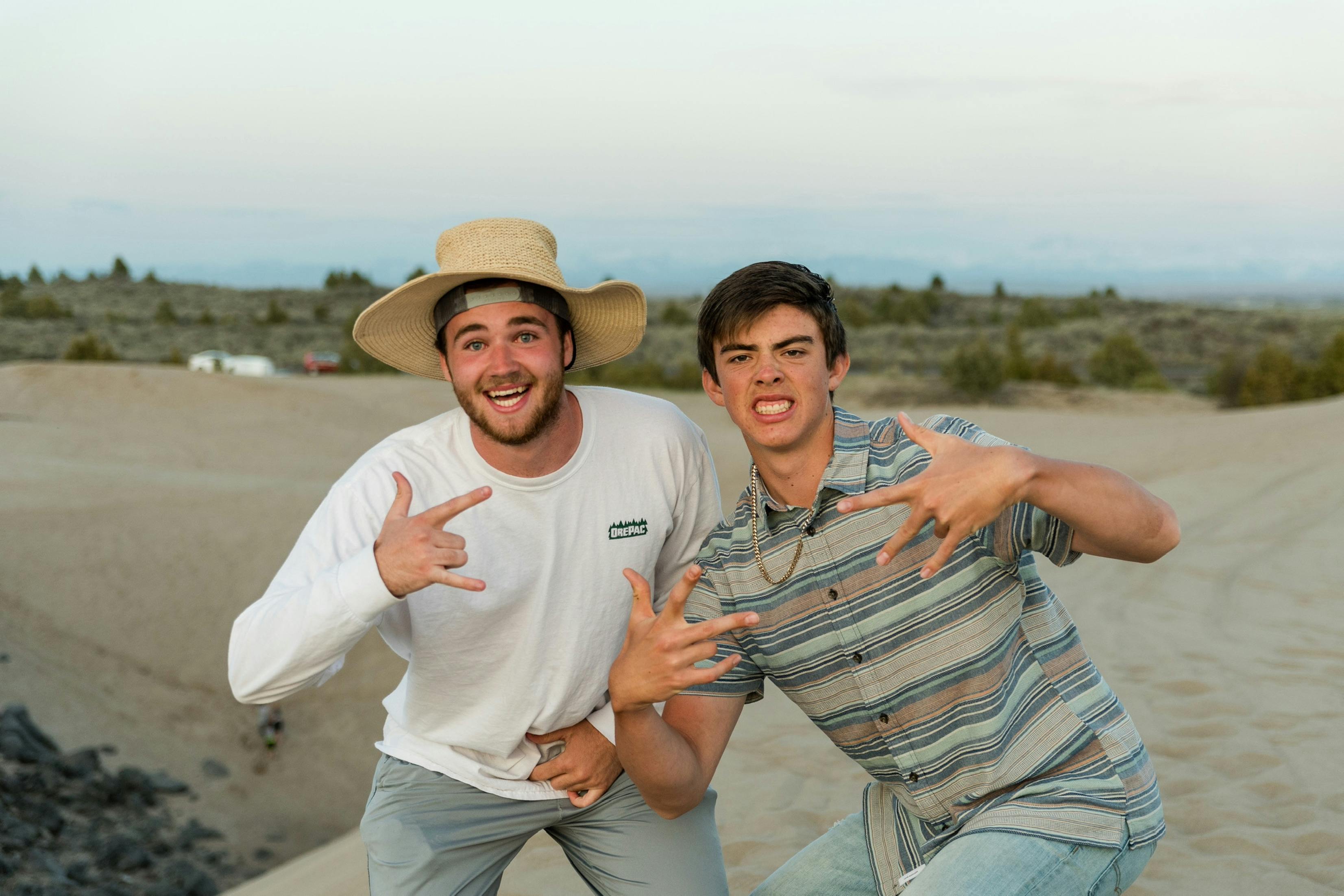 Shadow of Man Showing Peace Gesture · Free Stock Photo