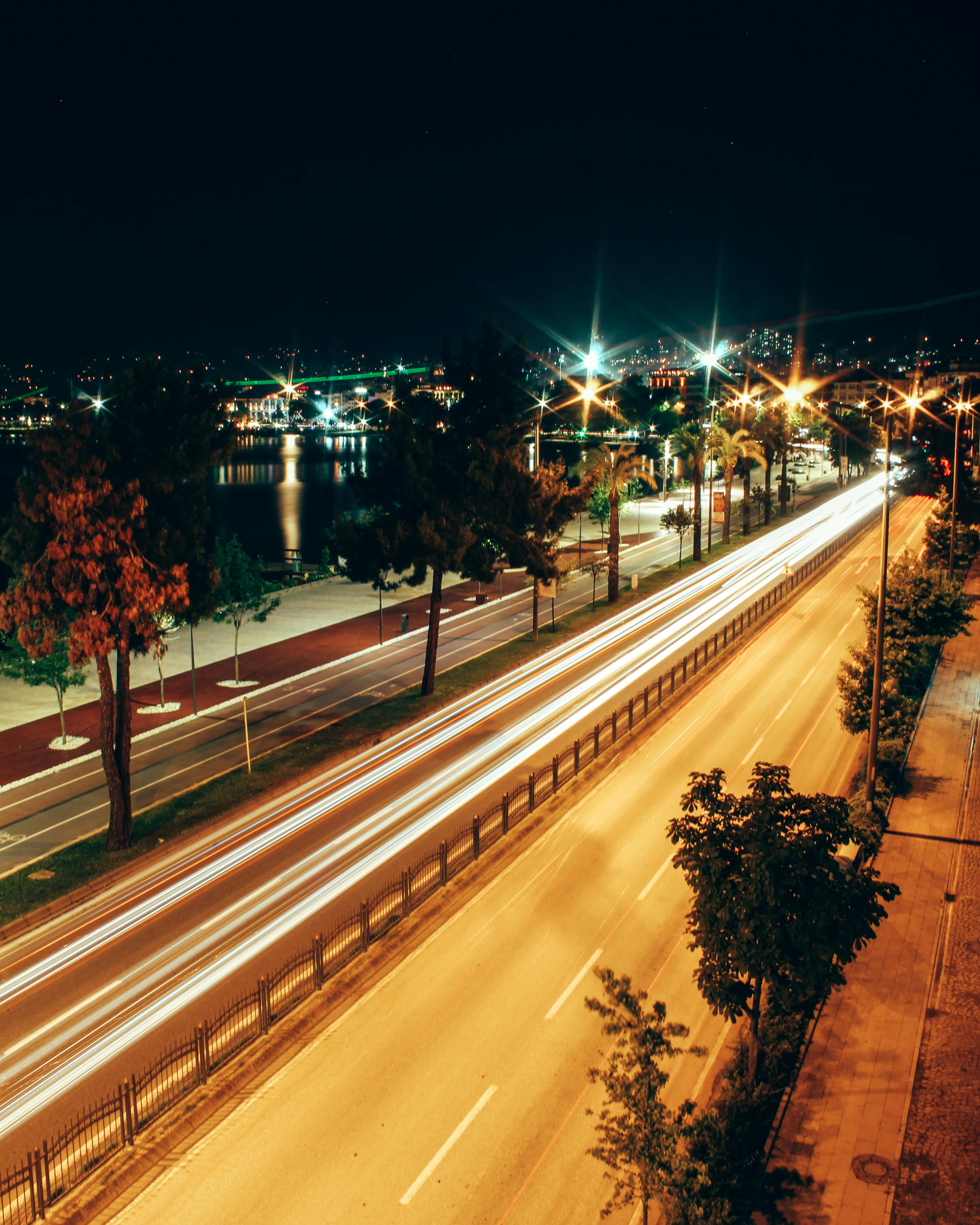 Time Lapse Photography of Cars on the Road at Night · Free Stock Photo