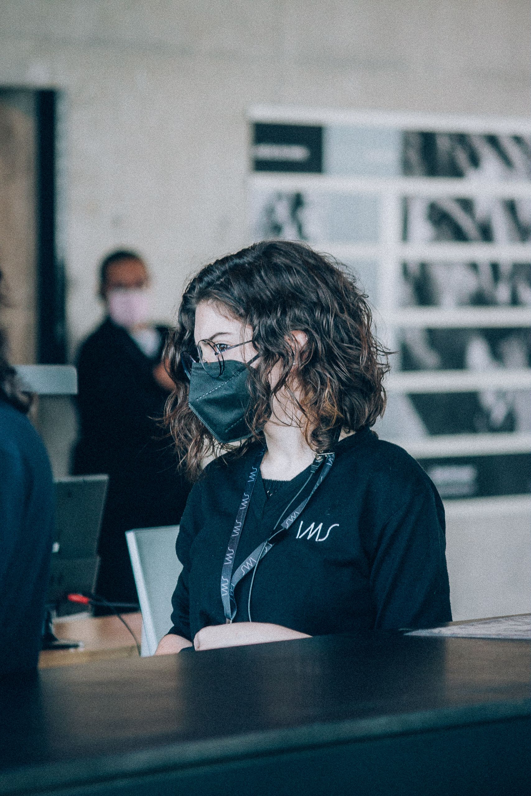 Two Women Wearing Headsets and Face Masks · Free Stock Photo