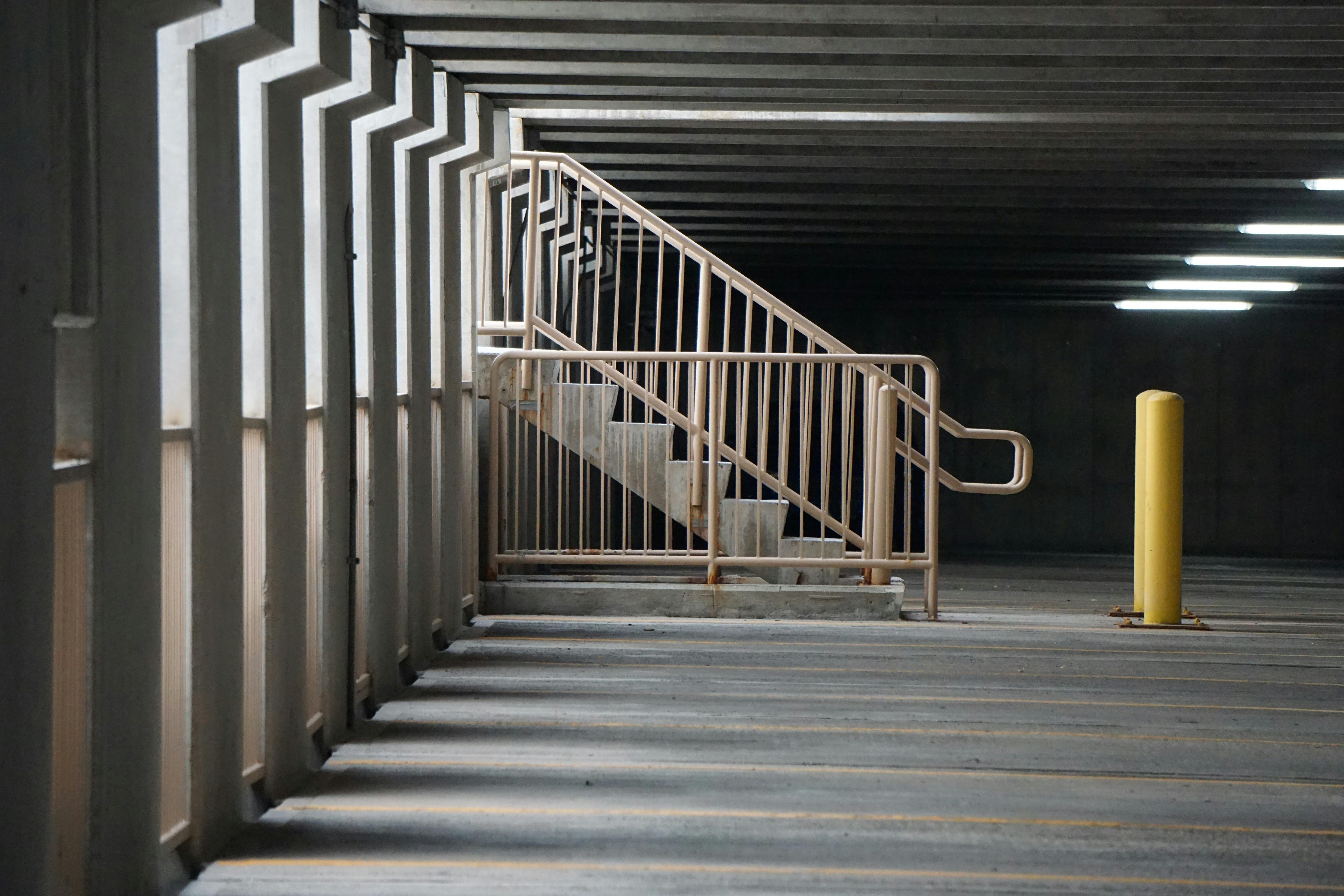 Stairs in a Parking Lot · Free Stock Photo