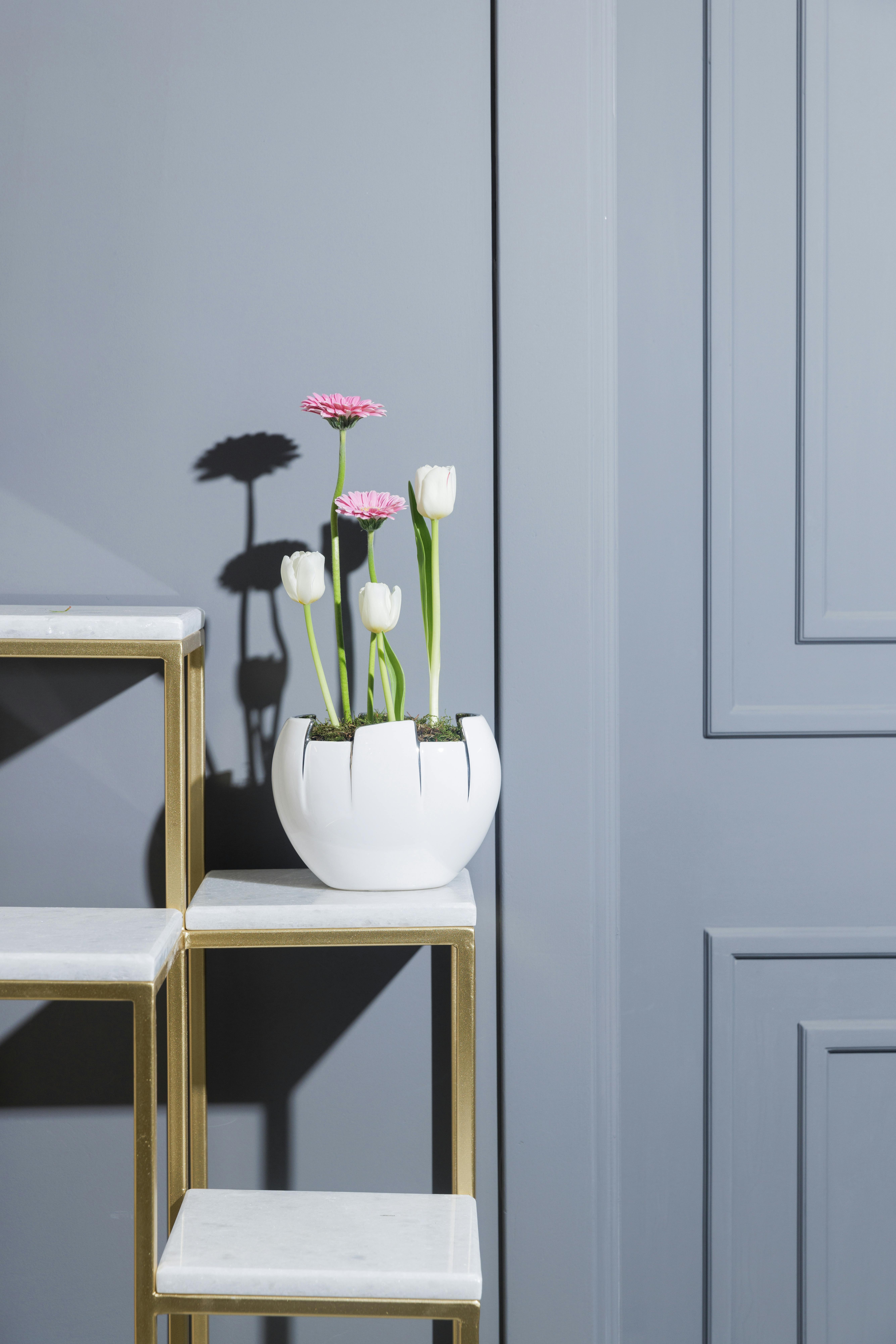 Flowers in Vase on Shelf · Free Stock Photo