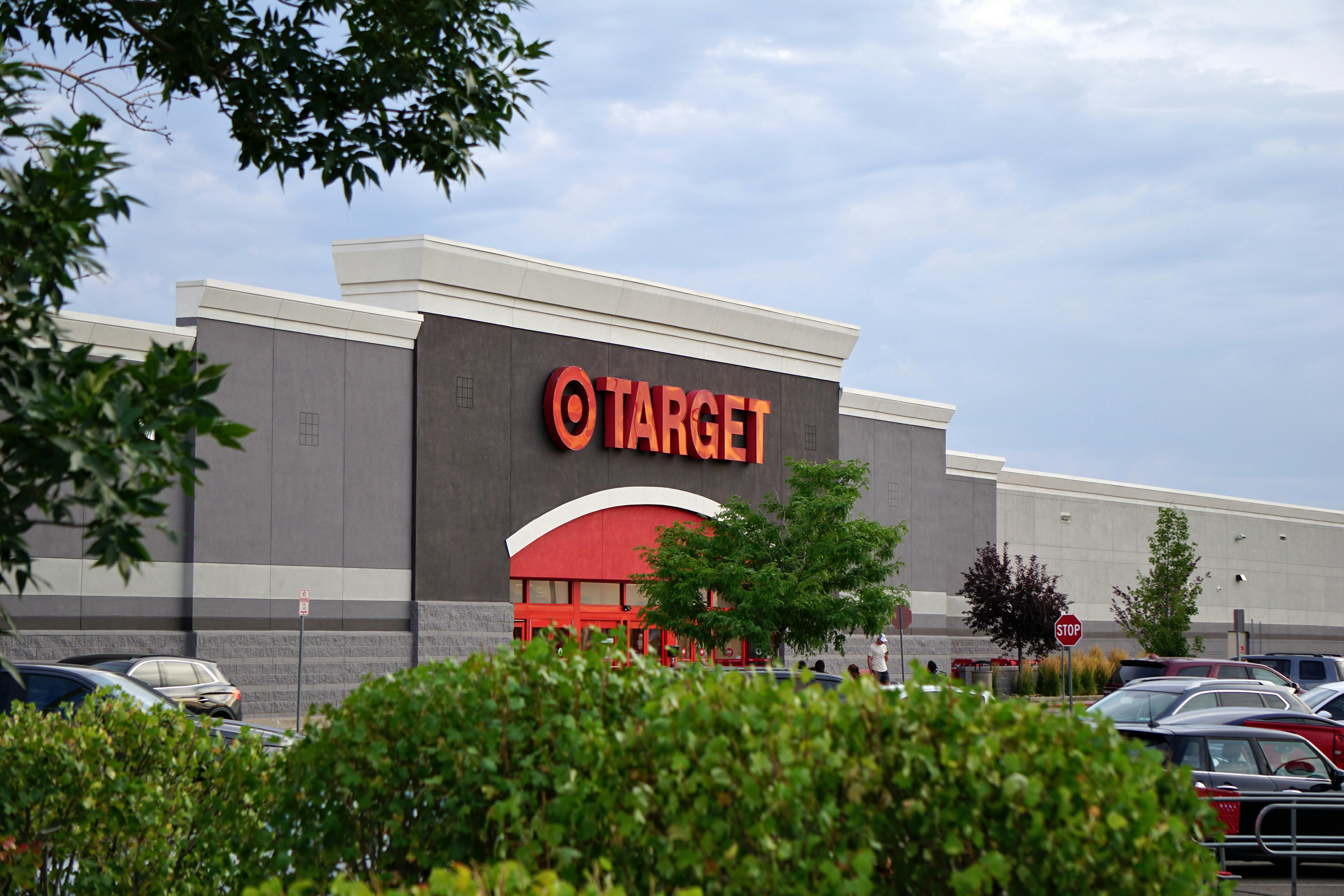A Gray Building with Target Signage · Free Stock Photo