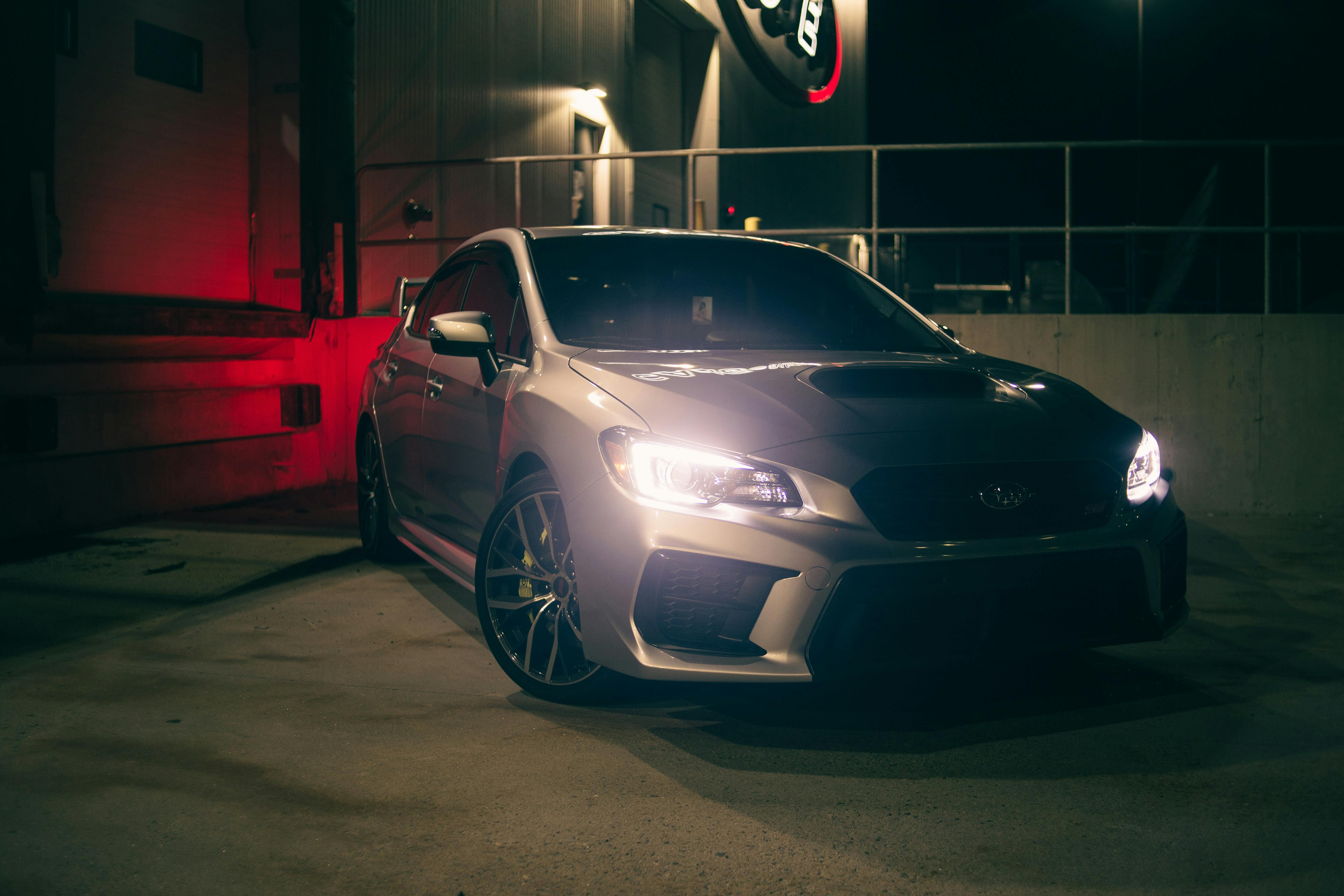 Silver Car on Road · Free Stock Photo