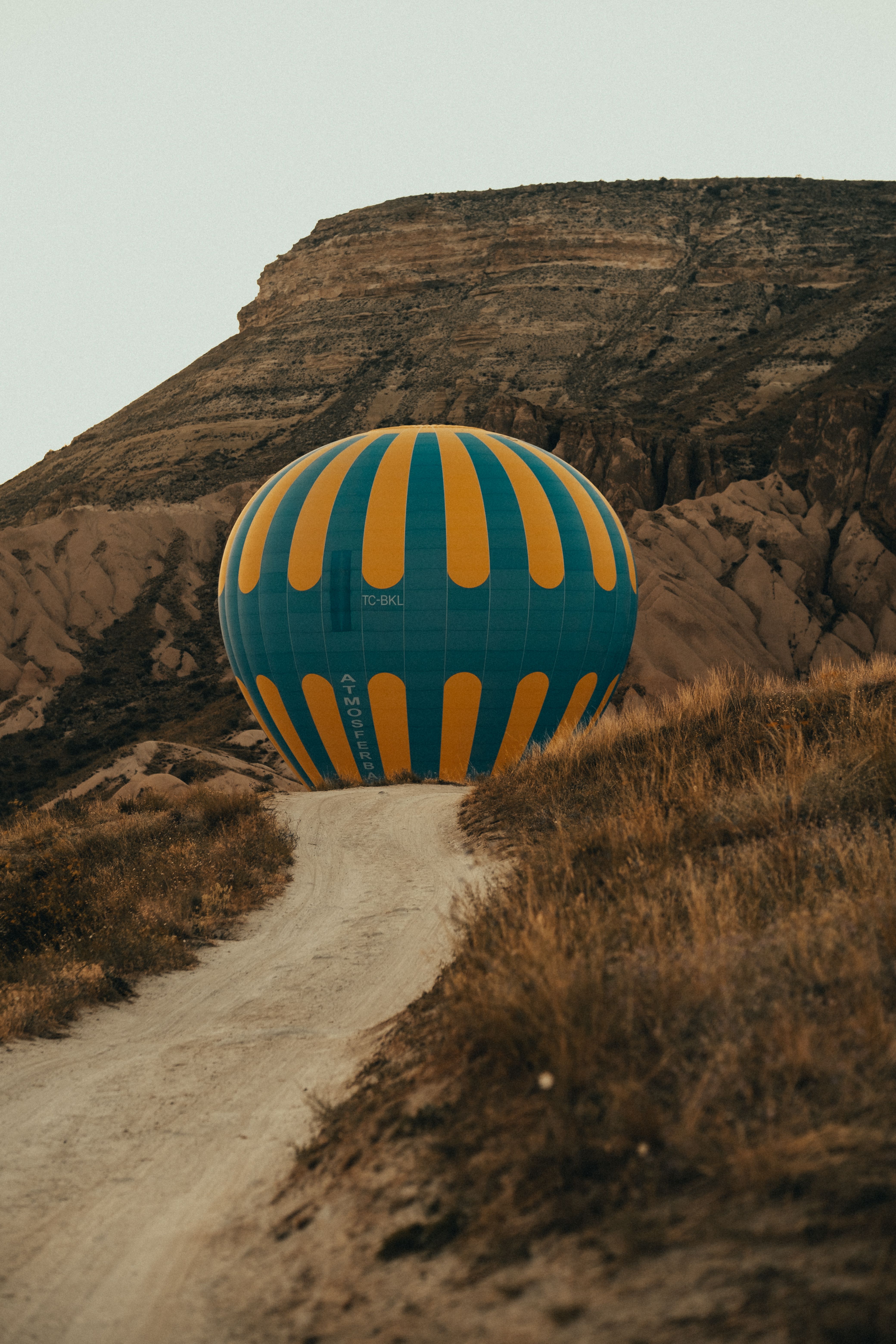 A Hot Air Balloon being Inflated · Free Stock Photo