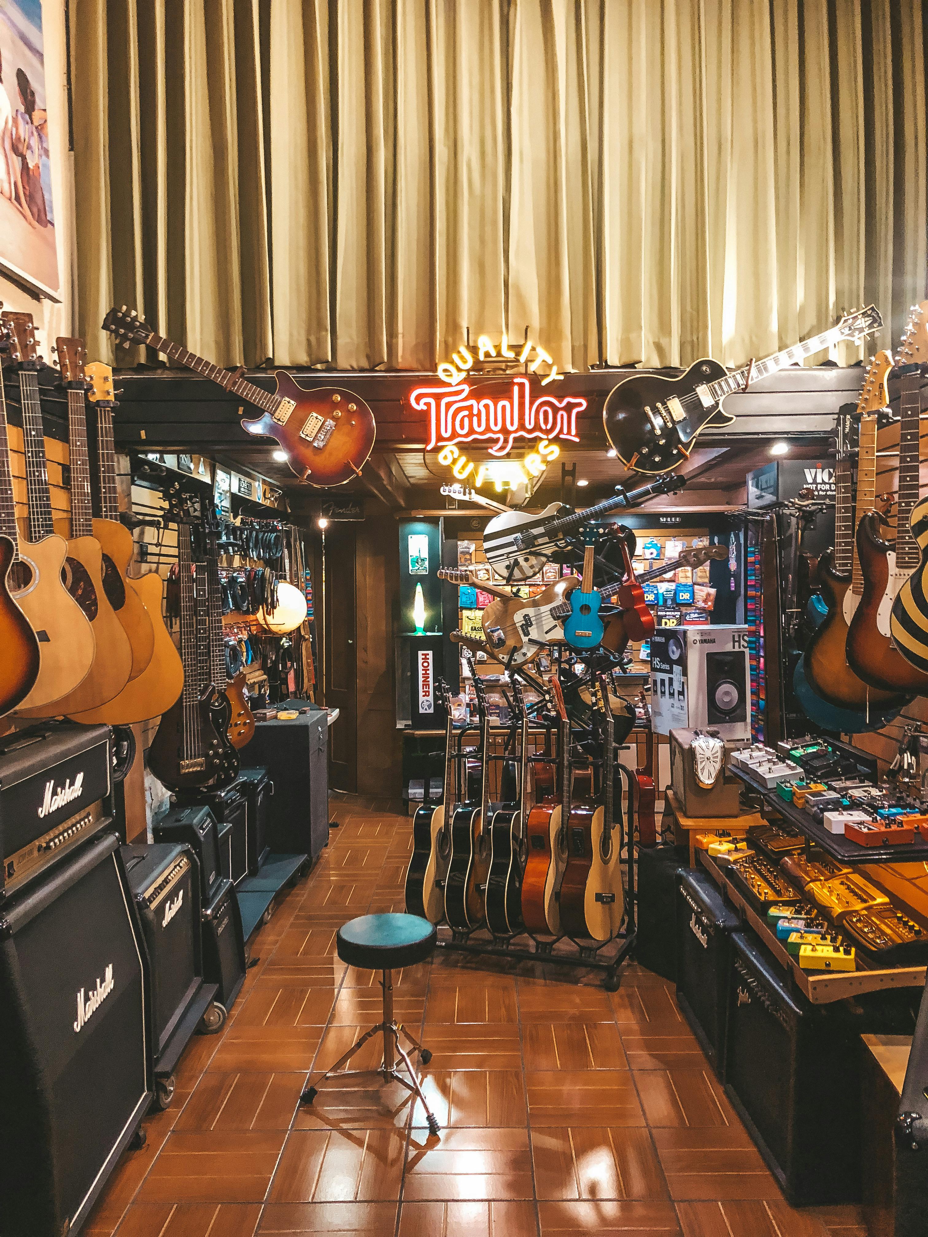 Interior of a Music Store · Free Stock Photo